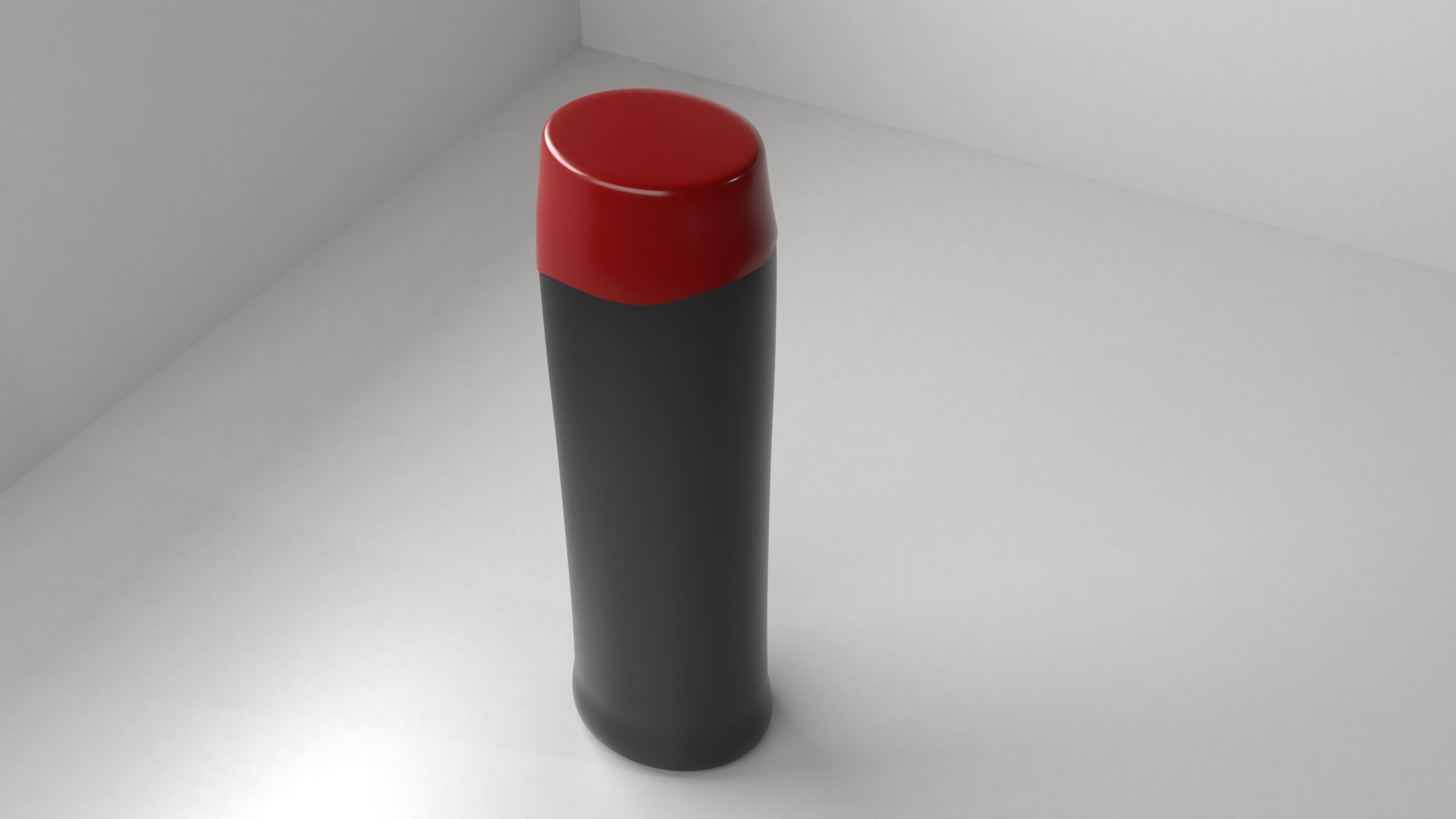 3D Red Black Plastic Shampoo Bottle Model - TurboSquid 1485023