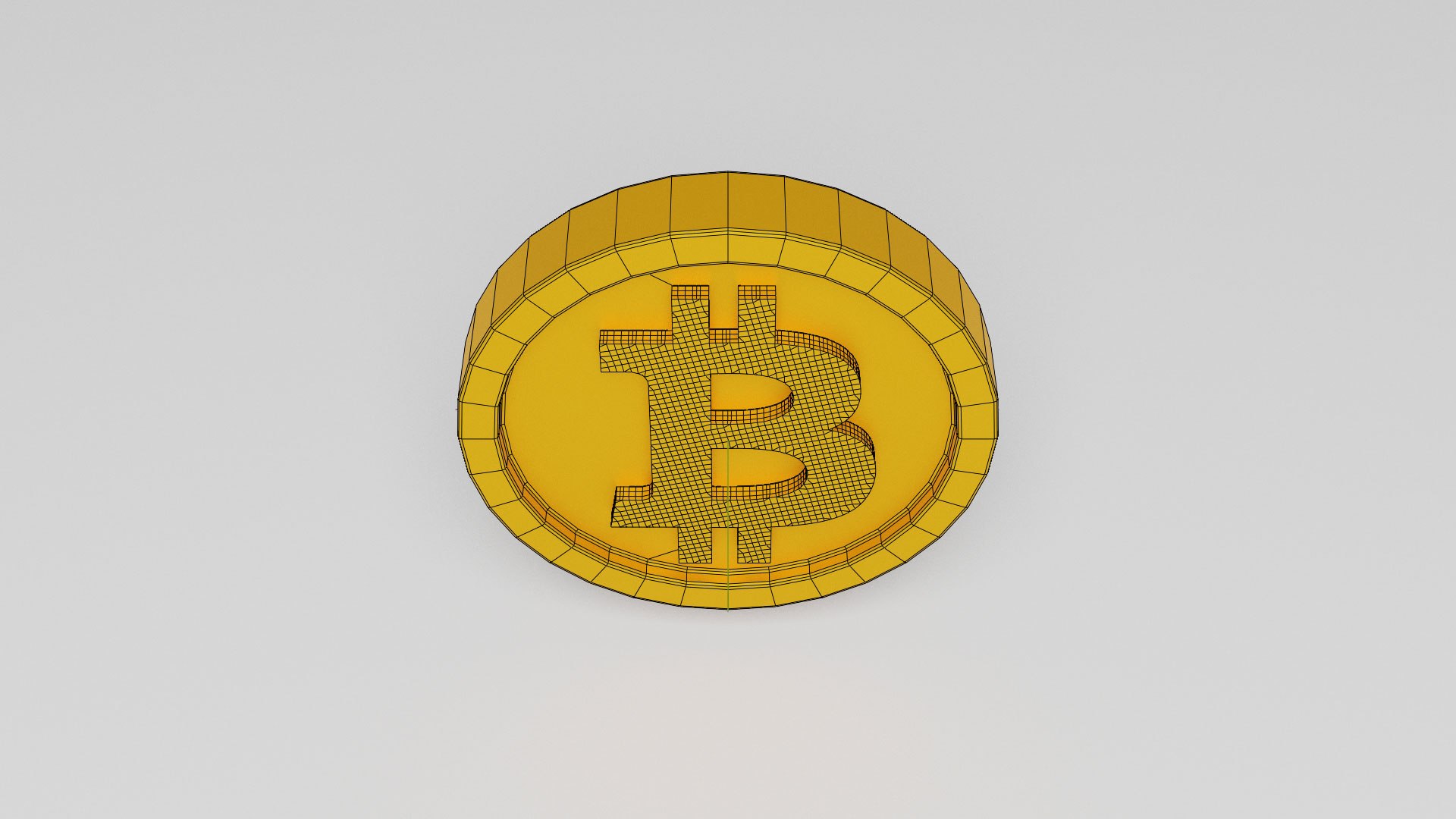 BITCOIN LOW POLY COIN 3D Model - TurboSquid 2092097