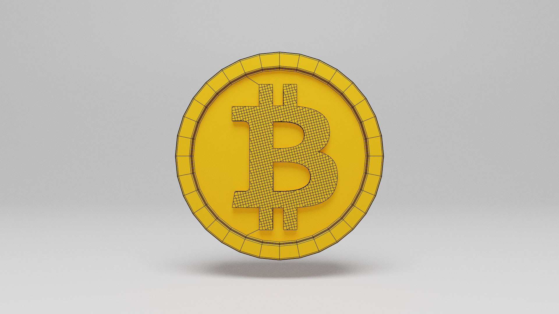 BITCOIN LOW POLY COIN 3D Model - TurboSquid 2092097