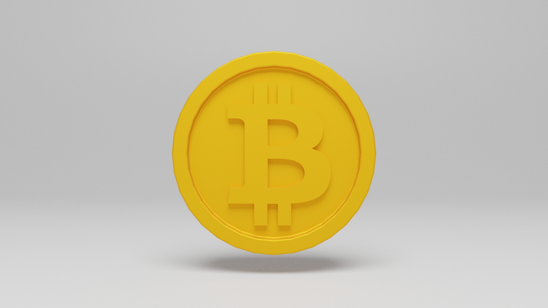 BITCOIN LOW POLY COIN 3D Model - TurboSquid 2092097
