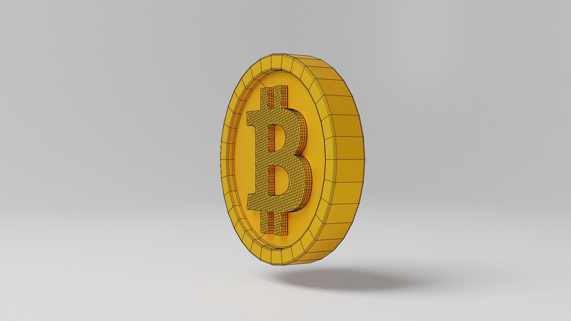BITCOIN LOW POLY COIN 3D Model - TurboSquid 2092097