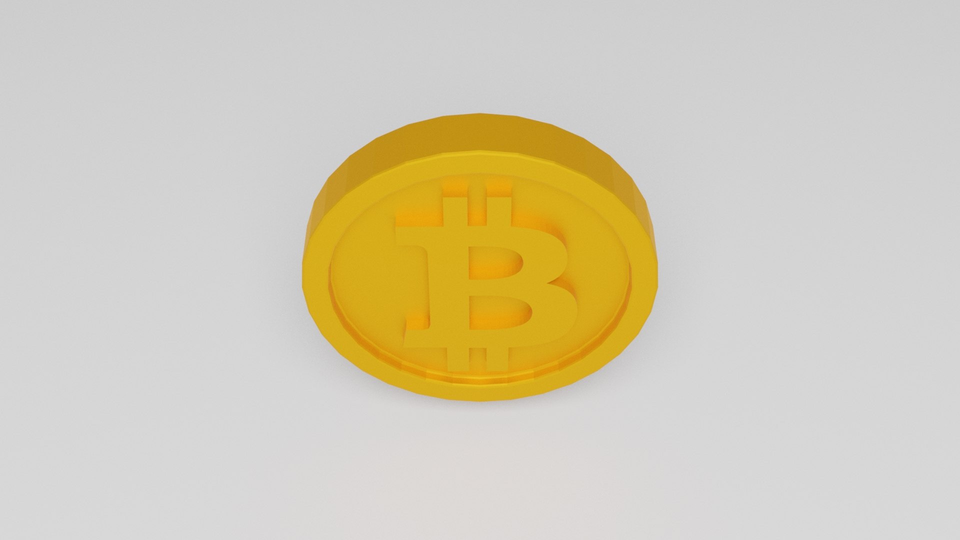 BITCOIN LOW POLY COIN 3D Model - TurboSquid 2092097