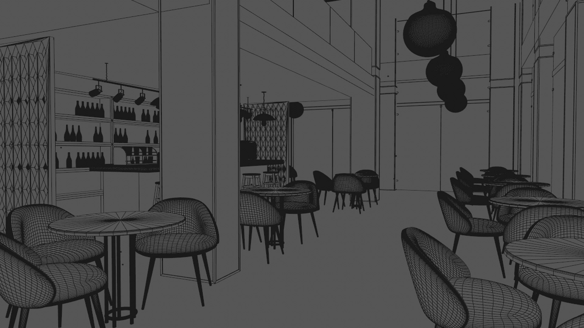 Bar Scene Model - TurboSquid 1625608