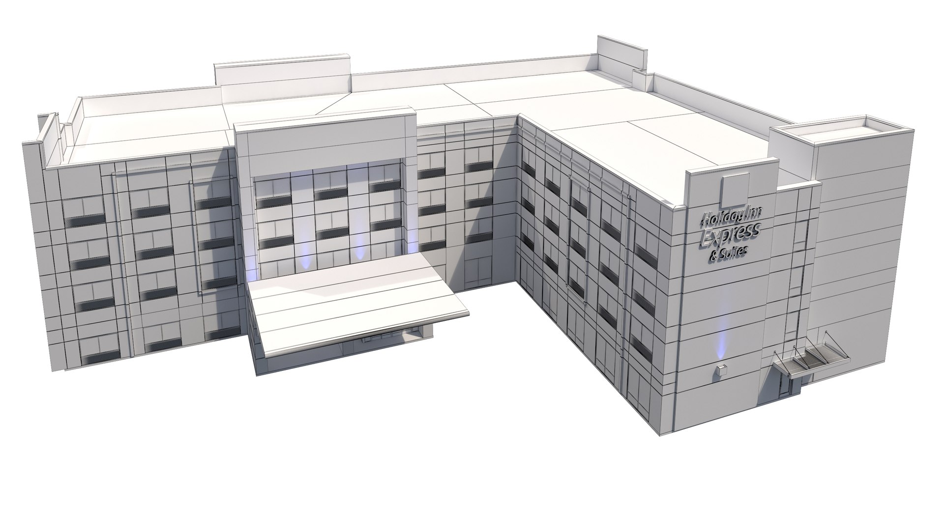 3D Model Holiday Inn Hotel - TurboSquid 1285893