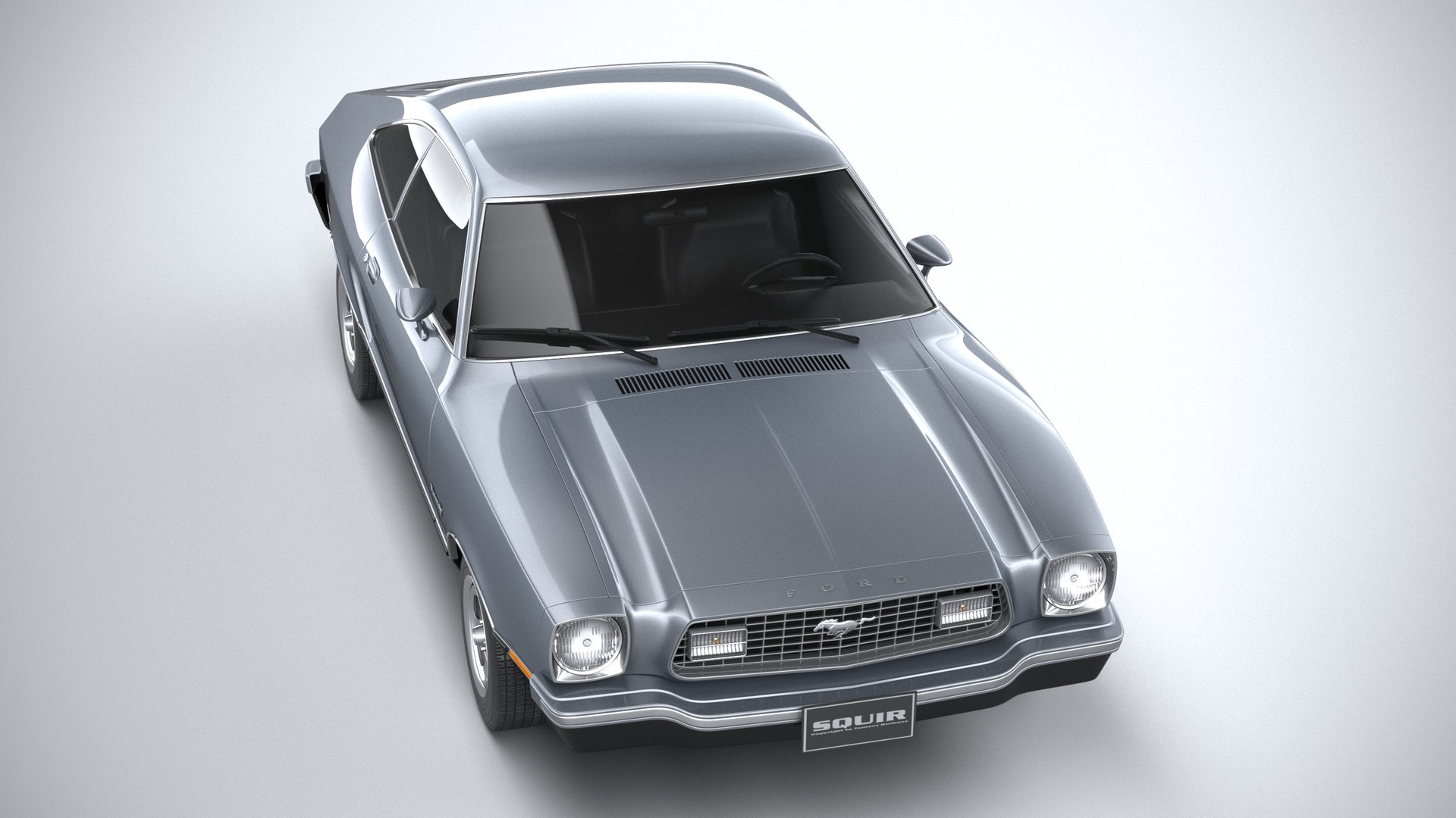3D Ford Mustang MK2 1974 Model - TurboSquid 1876392