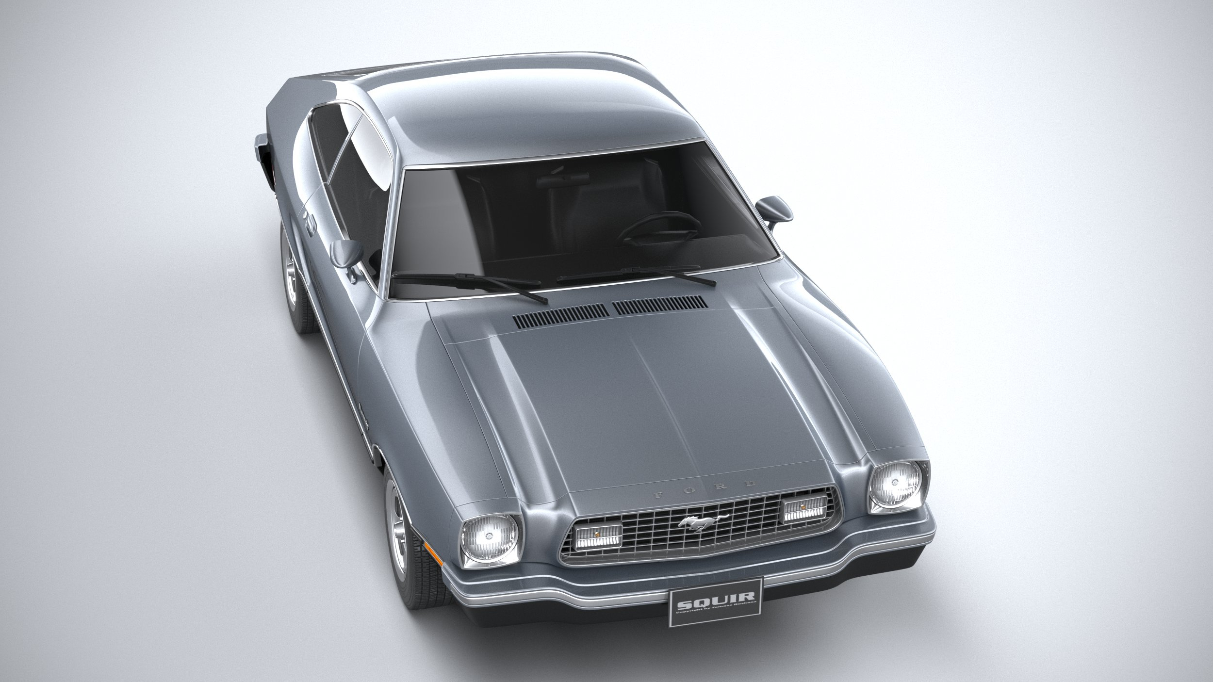 modelo 3d Ford Mustang MK2 1974 - TurboSquid 1876392