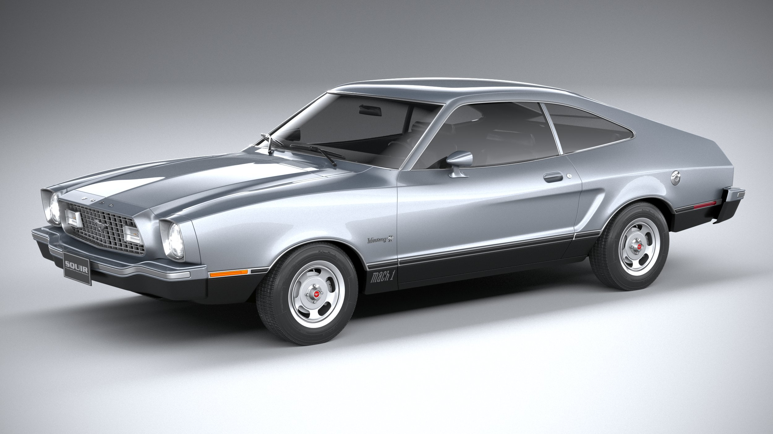 modelo 3d Ford Mustang MK2 1974 - TurboSquid 1876392