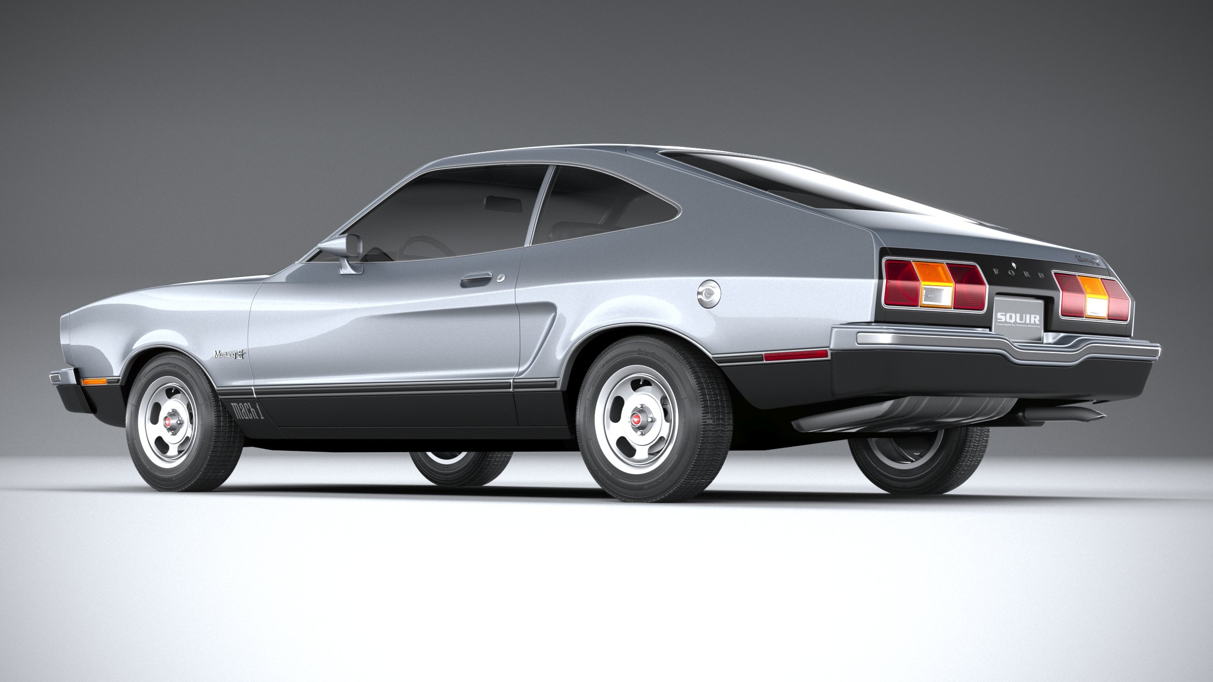 modelo 3d Ford Mustang MK2 1974 - TurboSquid 1876392