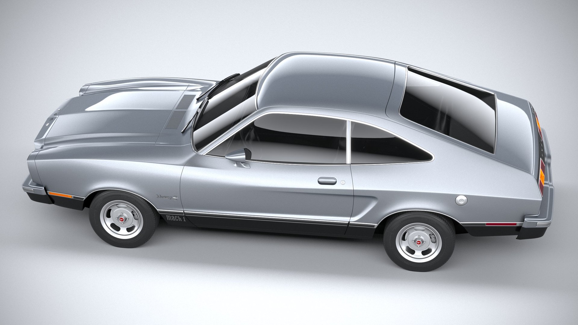 3D Ford Mustang MK2 1974 Model - TurboSquid 1876392