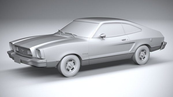 3D Ford Mustang MK2 1974 model - TurboSquid 1876392