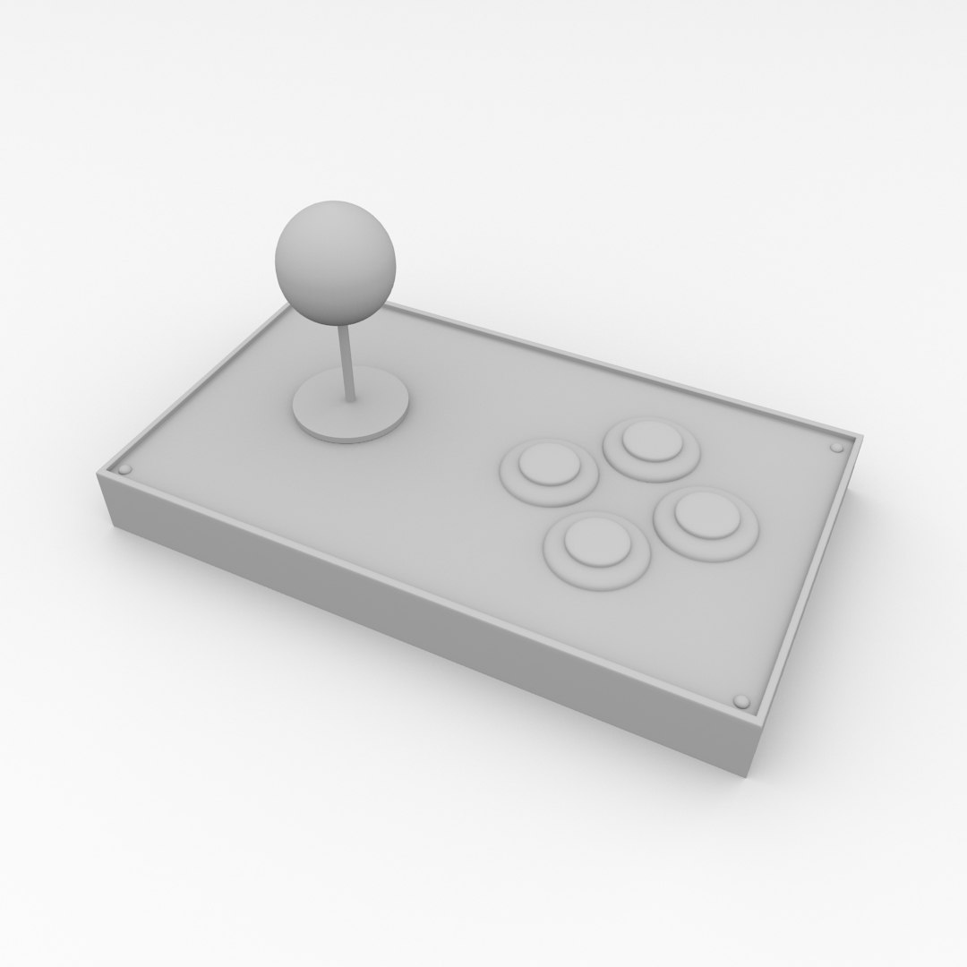 3D model arcade joystick - TurboSquid 1168448