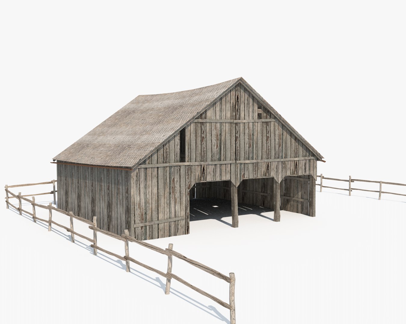 3D farm barn - TurboSquid 1214053