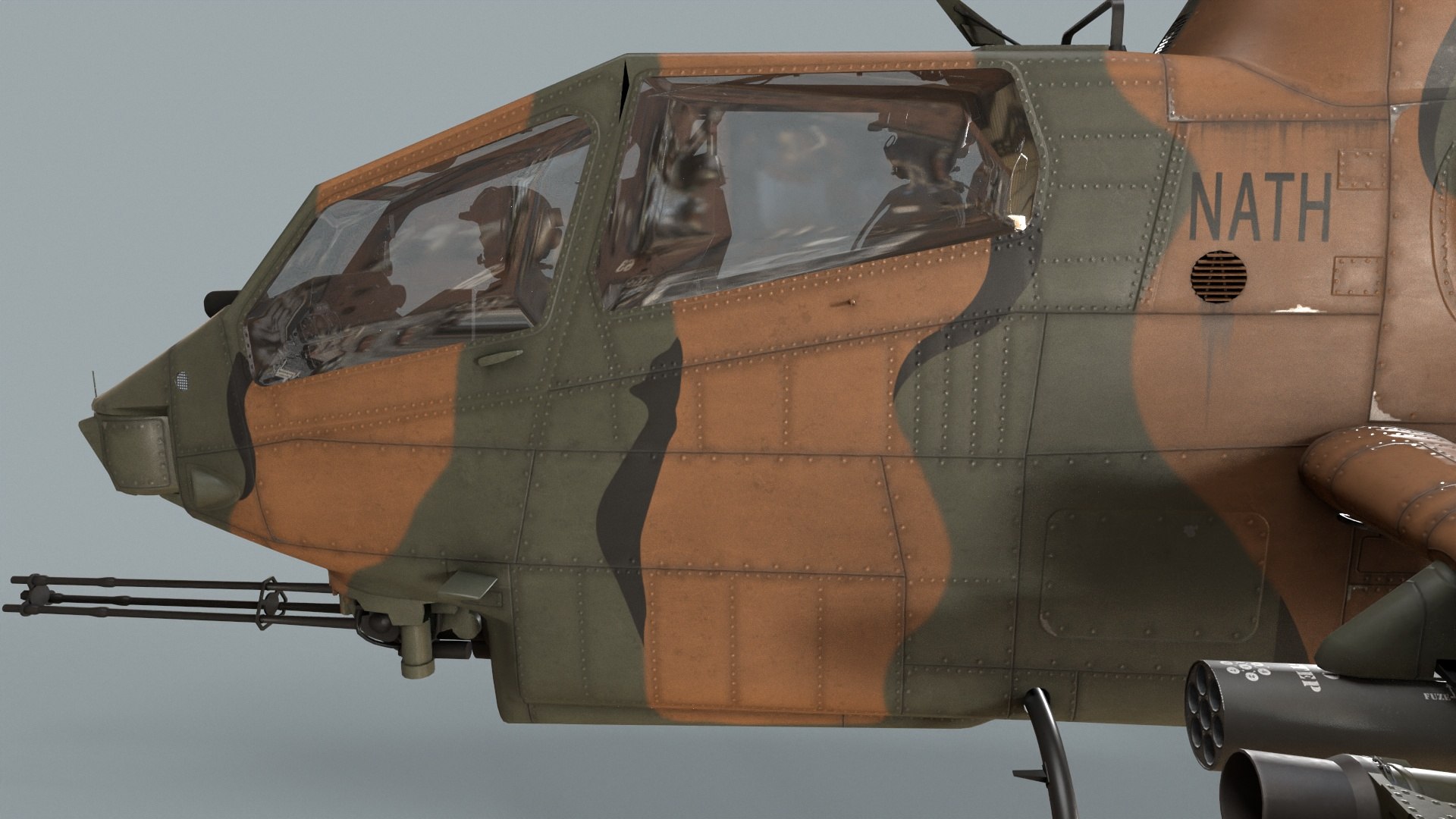 3D Model Bell AH-1S Cobra JGSDF Complex Animation - TurboSquid 2097150