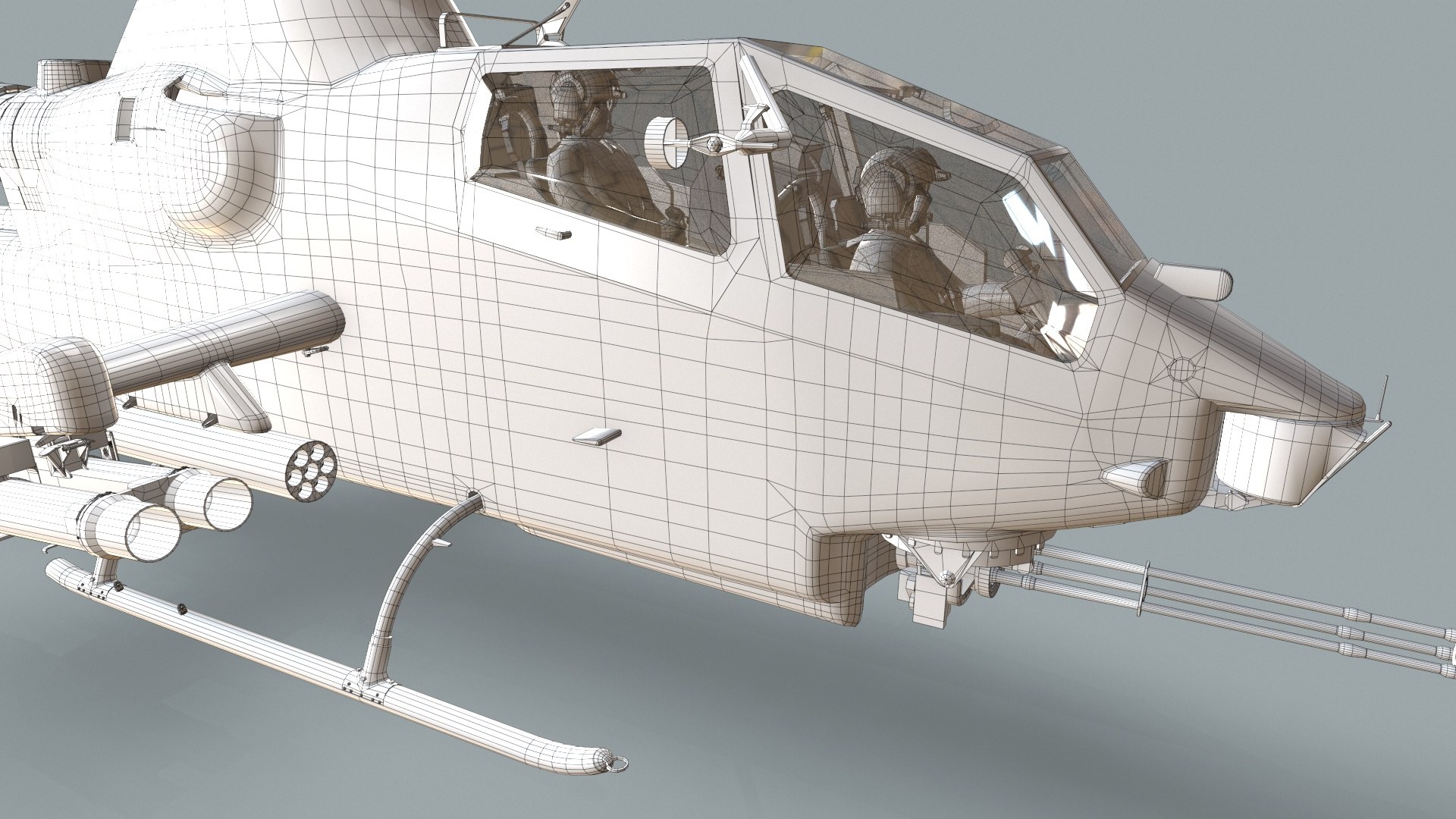 3D model Bell AH-1S Cobra JGSDF Complex Animation - TurboSquid 2097150