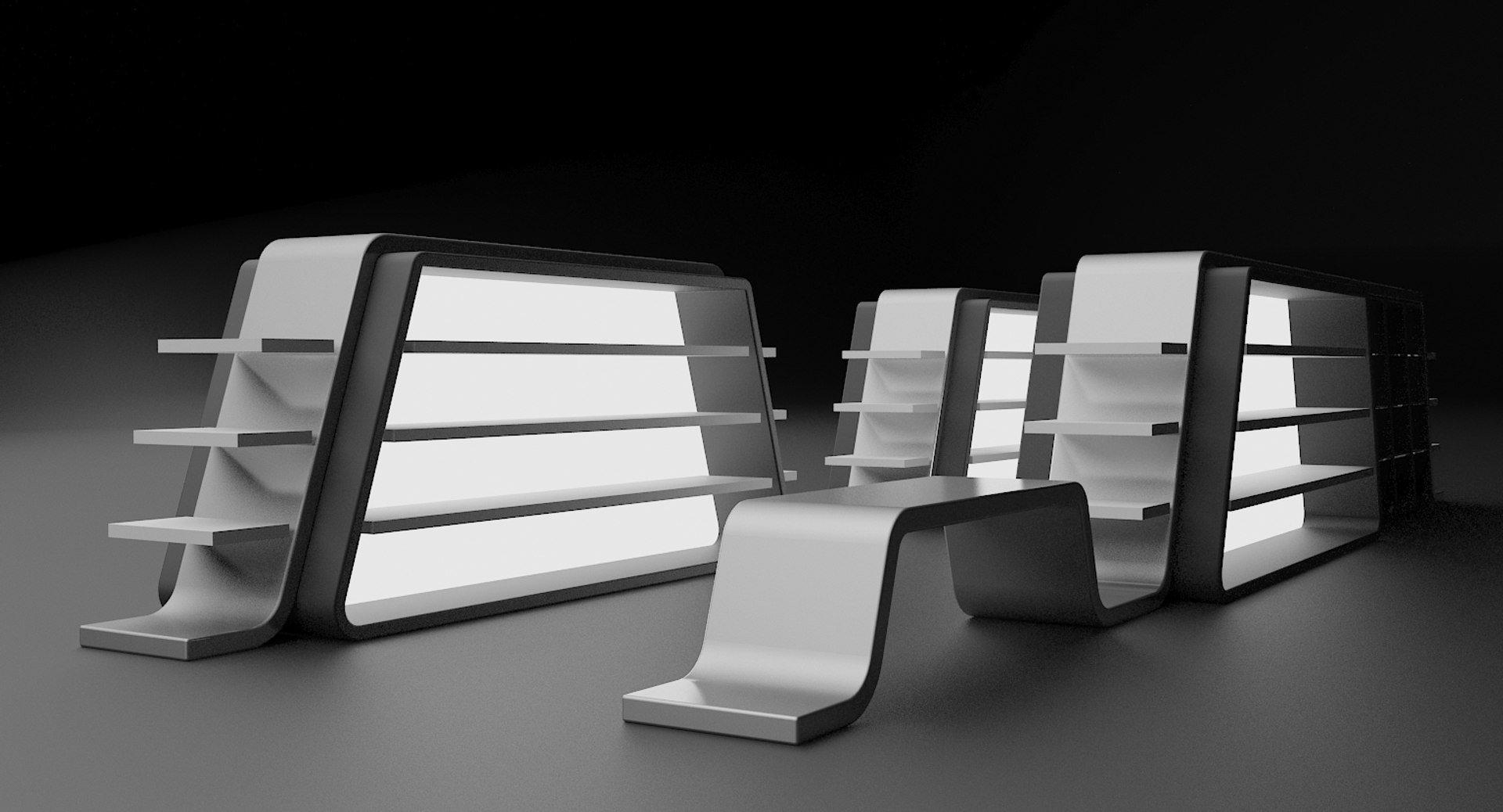 3D Display Stands Model - TurboSquid 1460059