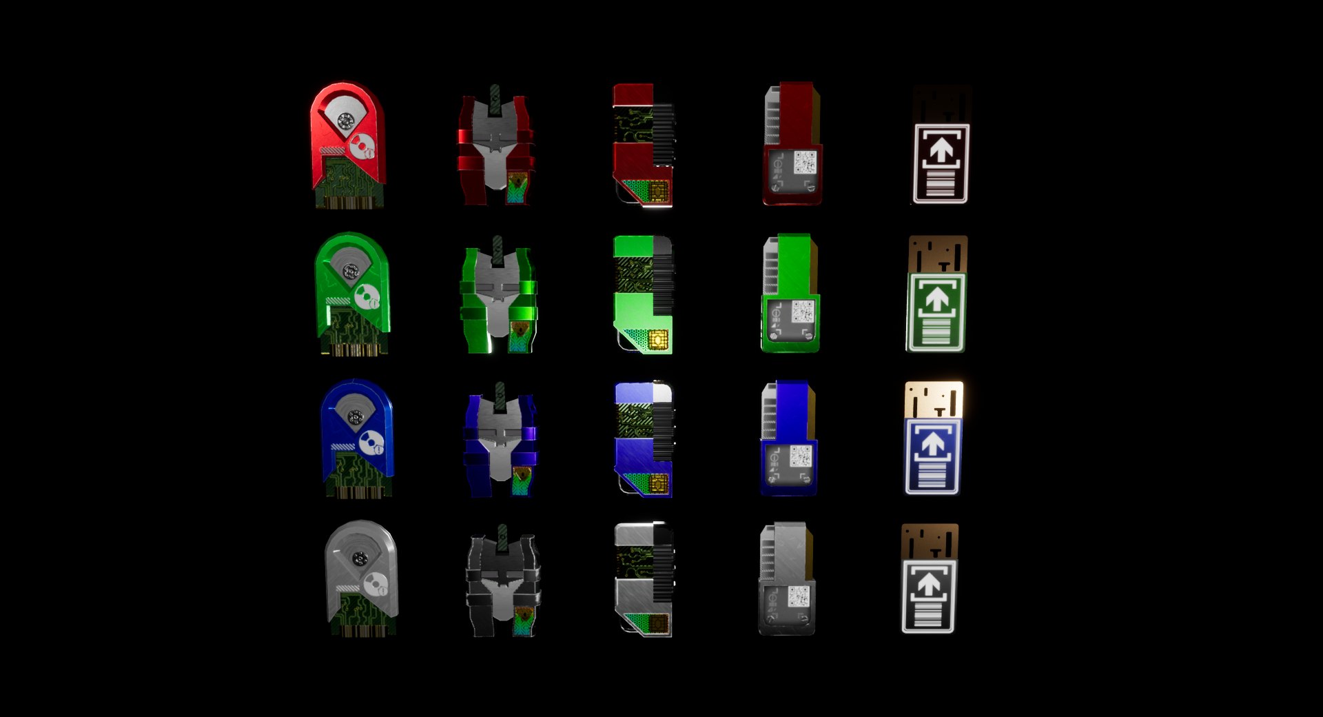 3D Model Pack Sci-fi Keycards - TurboSquid 1433770