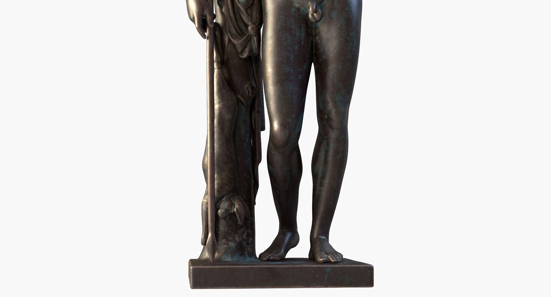 3D Adonis with Rabbit Bronze Outdoor - TurboSquid 1848828