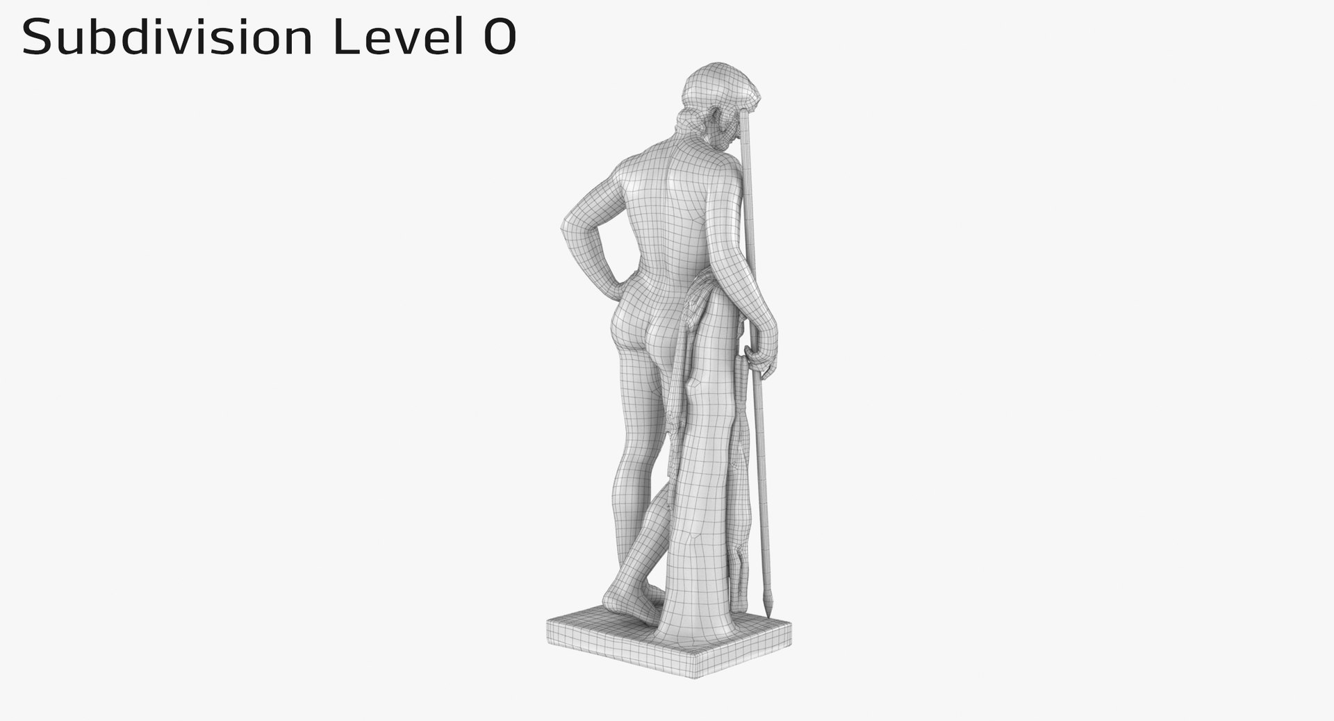 3D Adonis with Rabbit Bronze Outdoor - TurboSquid 1848828