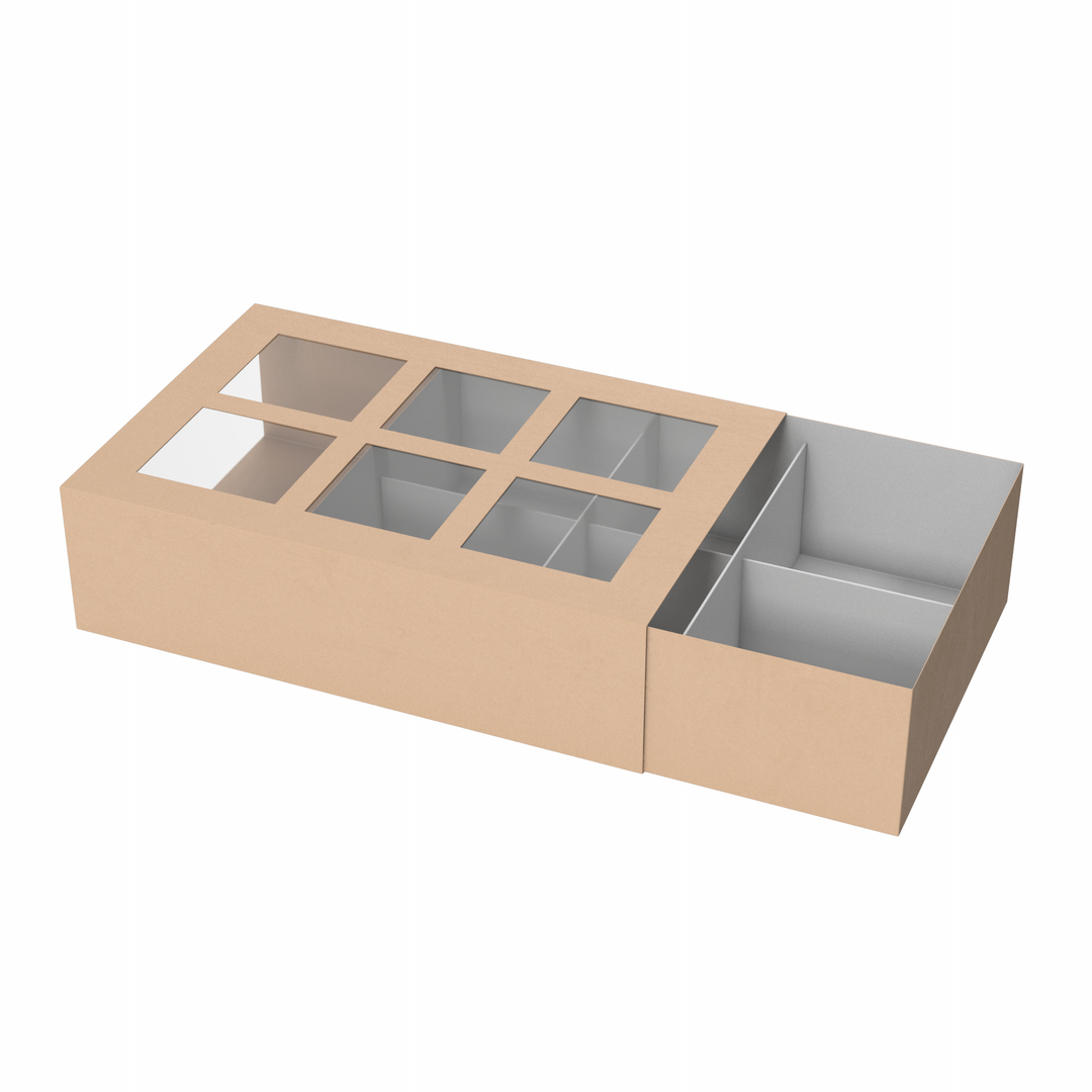 Cupcake Box Open 3D model - TurboSquid 2050256