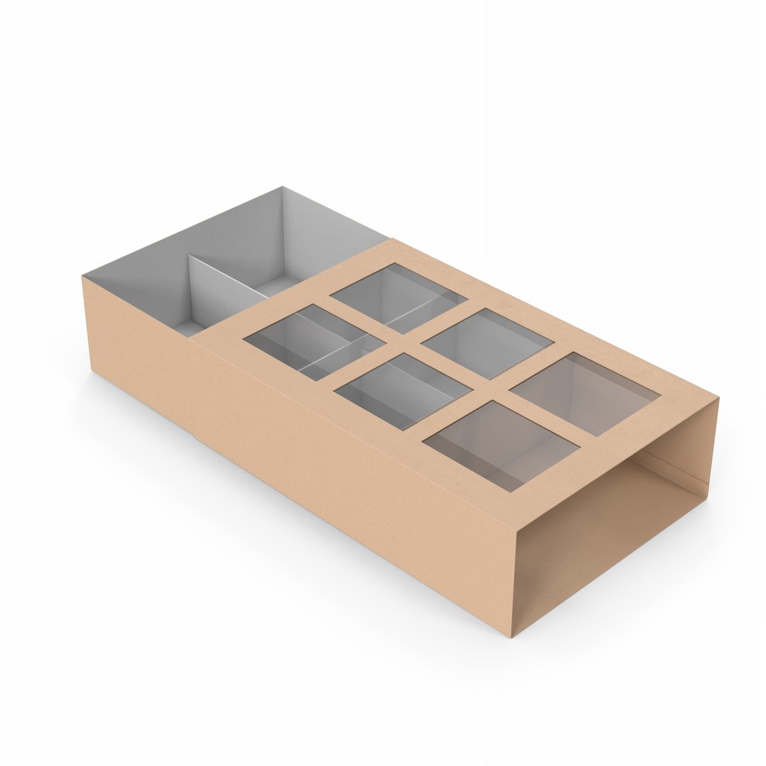 Cupcake Box Open 3D model - TurboSquid 2050256