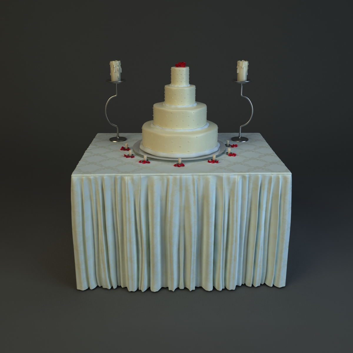 ballrooms wedding table 3d model