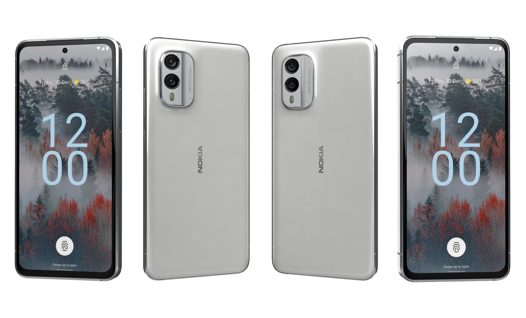 Nokia X30 Ice White 3D - TurboSquid 1965431