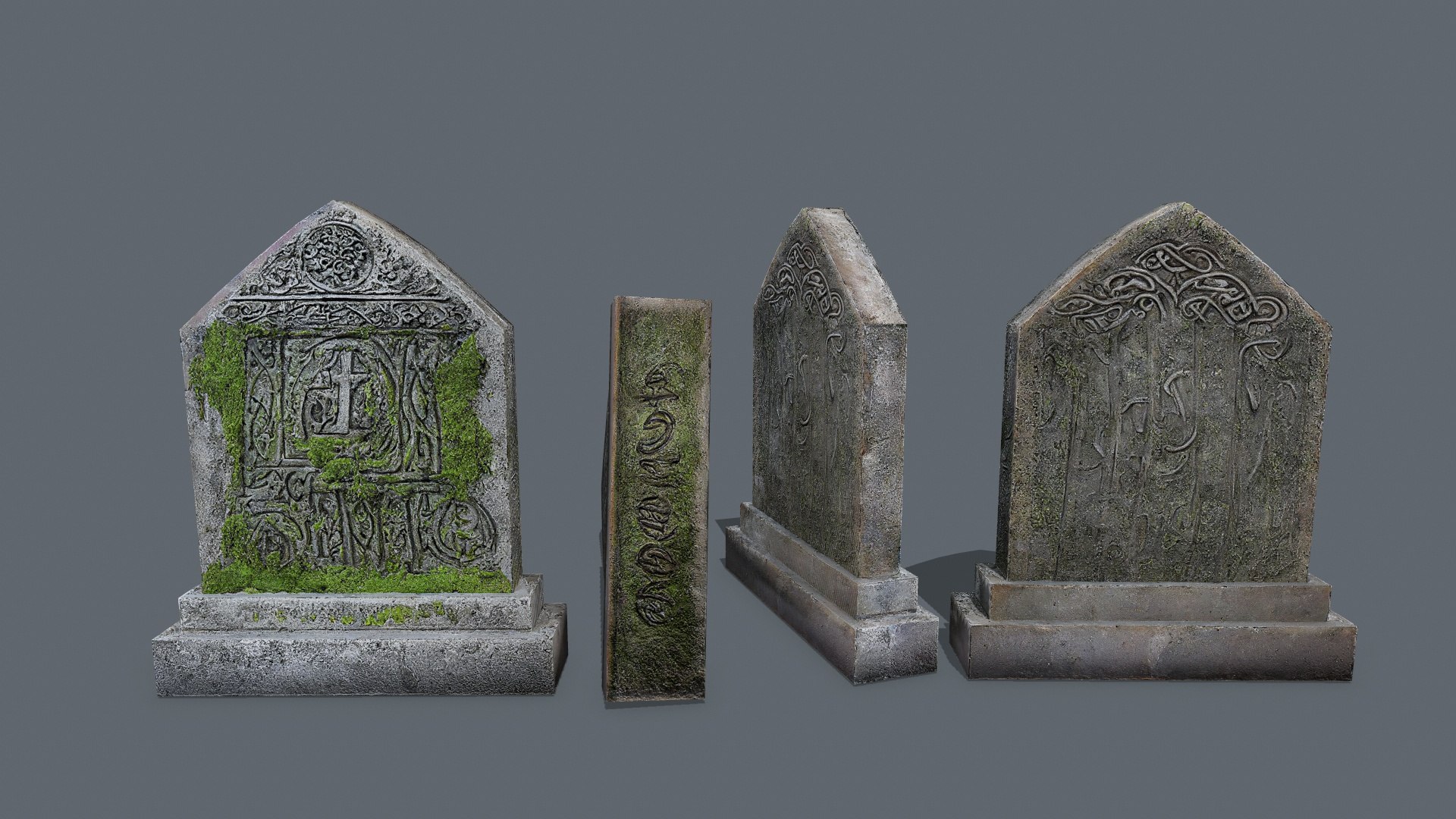 3D Tombstone Model - TurboSquid 2202670
