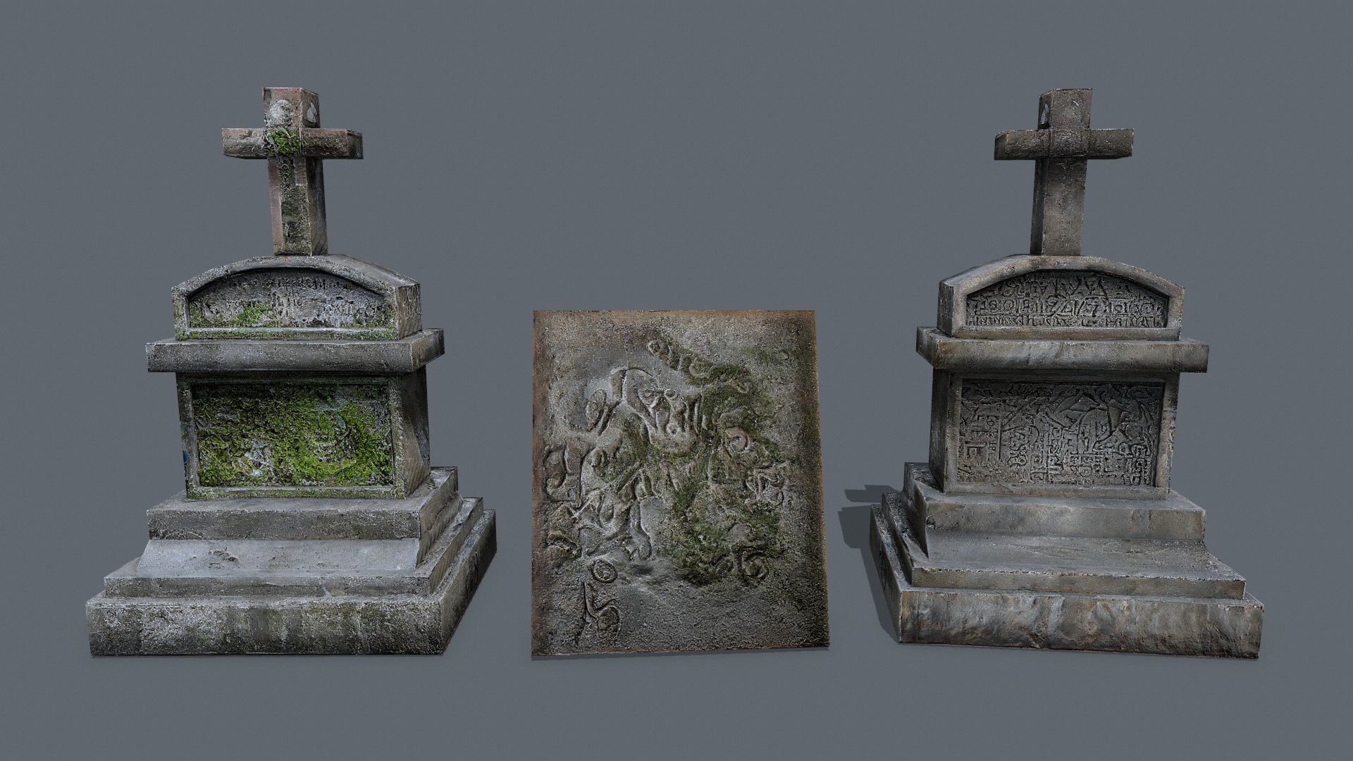 3D Tombstone Model - TurboSquid 2202670