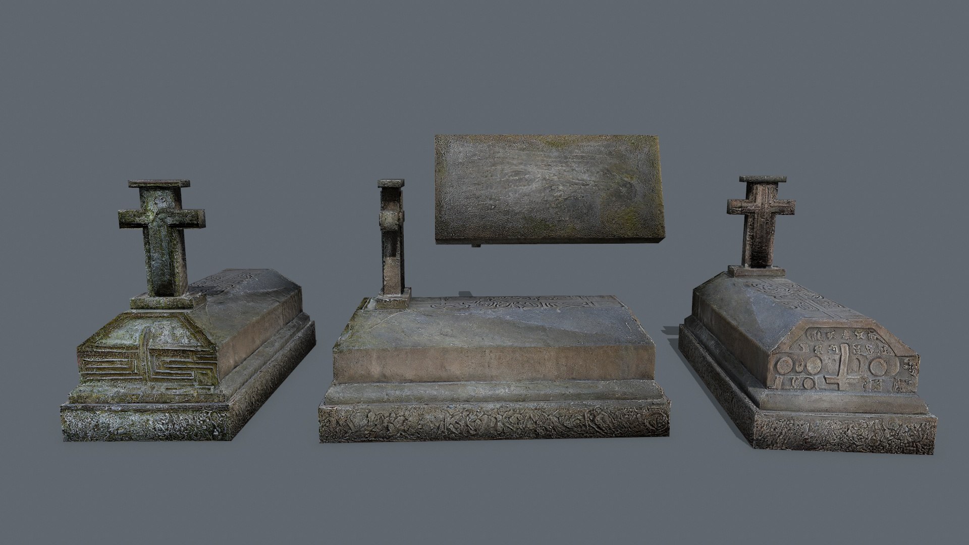 3D Tombstone Model - TurboSquid 2202670