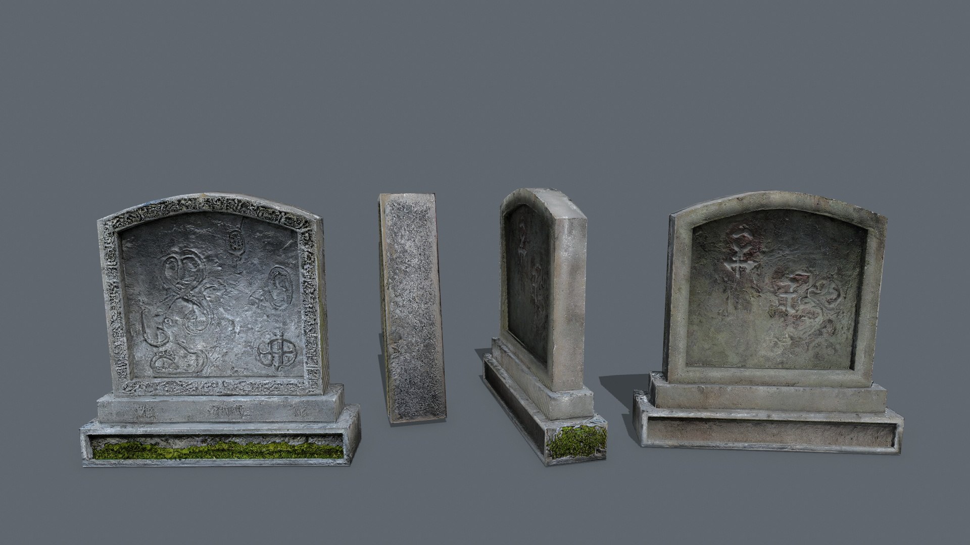 3D Tombstone Model - TurboSquid 2202670