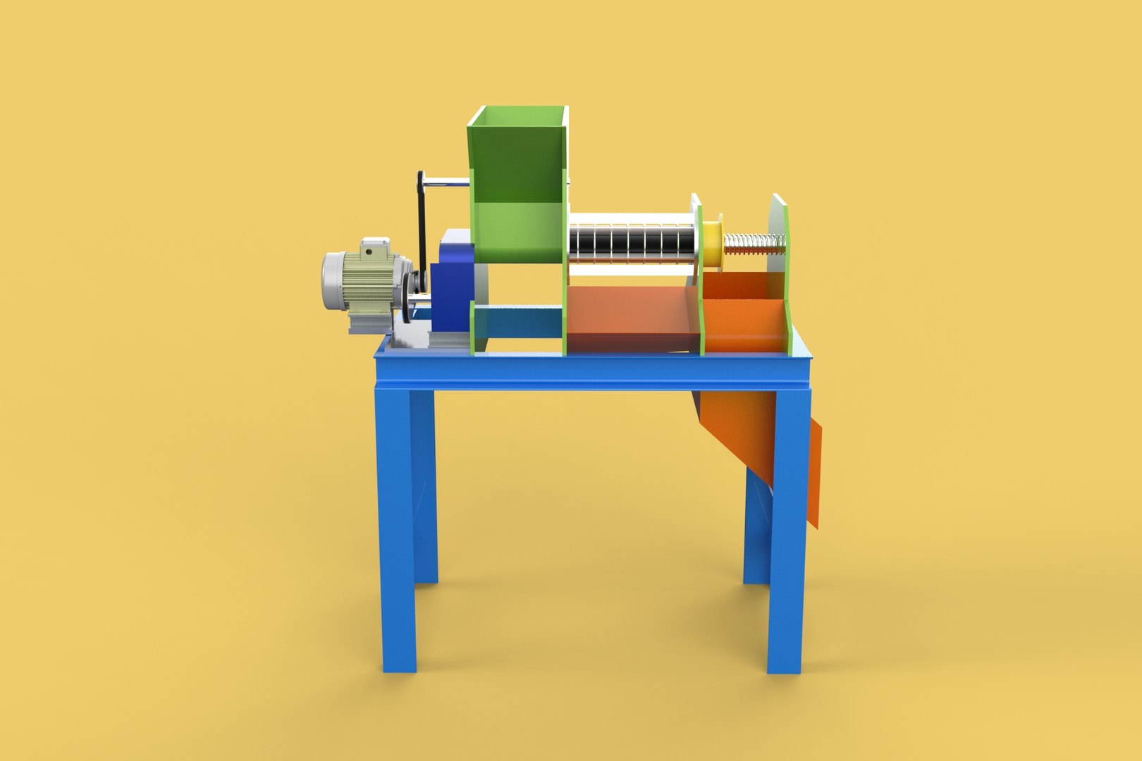 3D COCONUT EXTRACTOR MILK SQUEEZER PRESS JUICER 3D Model Model ...