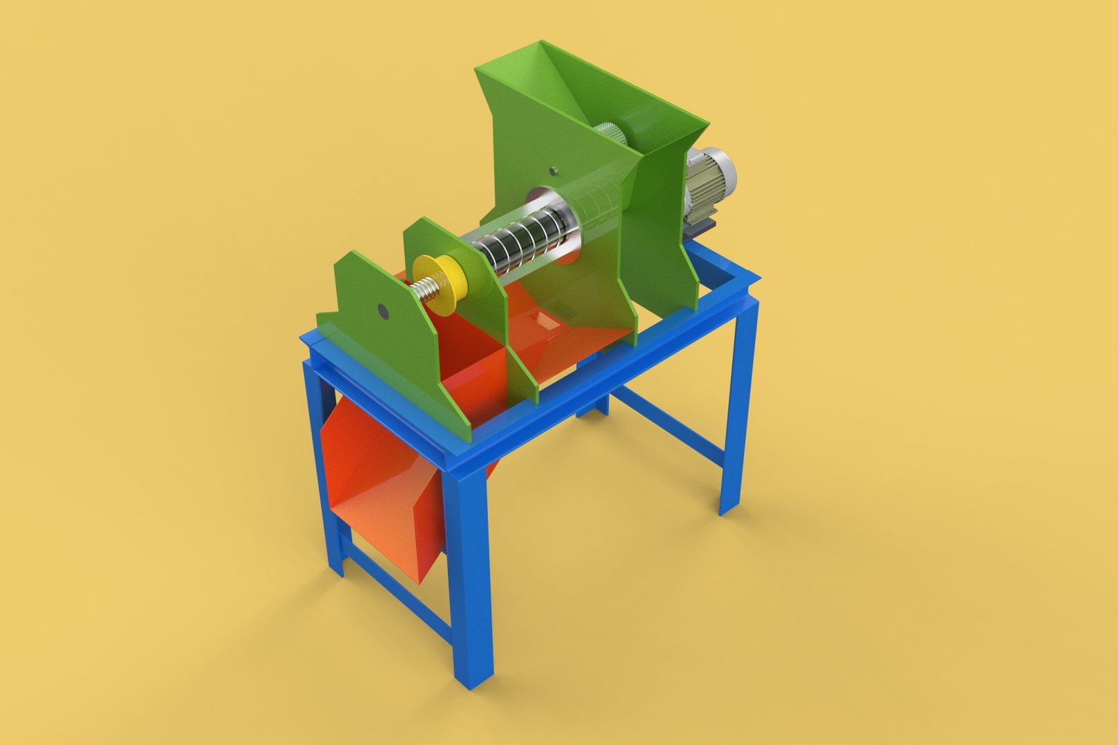 3D COCONUT EXTRACTOR MILK SQUEEZER PRESS JUICER 3D Model Model ...