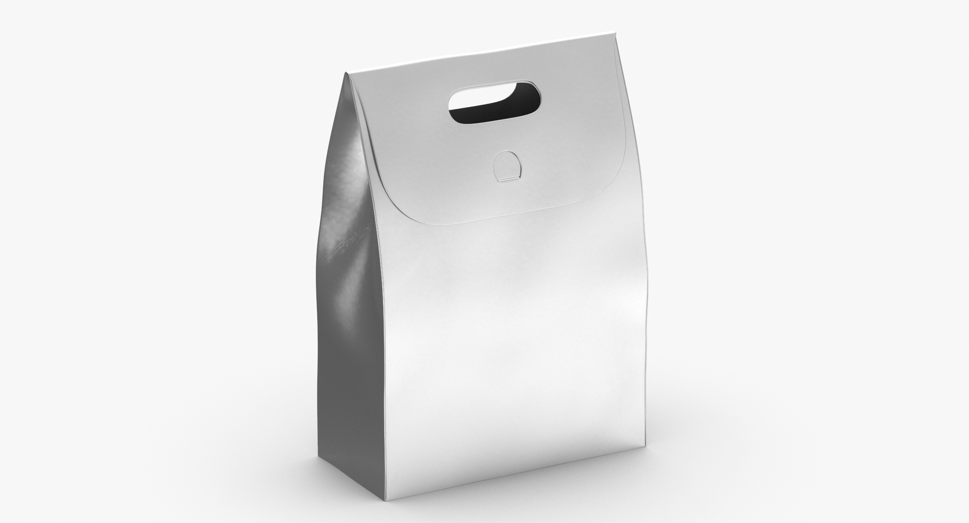 Closed Paper Bags Silver and Gold Collection 01 - 2 models model ...