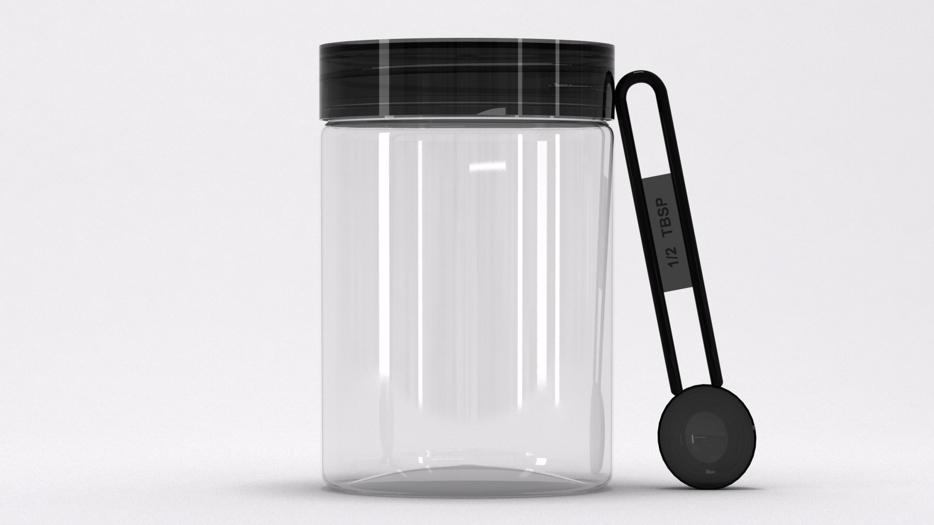 3D Model Plastic Jar - TurboSquid 1981935