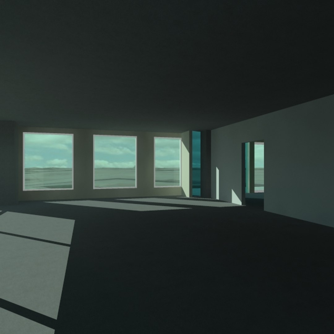 3d Modern Office Building Interior Model