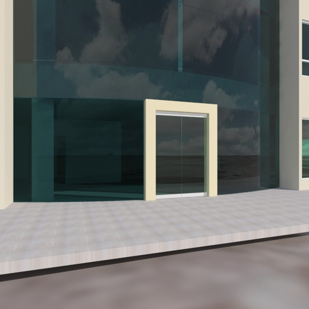 3d Modern Office Building Interior Model