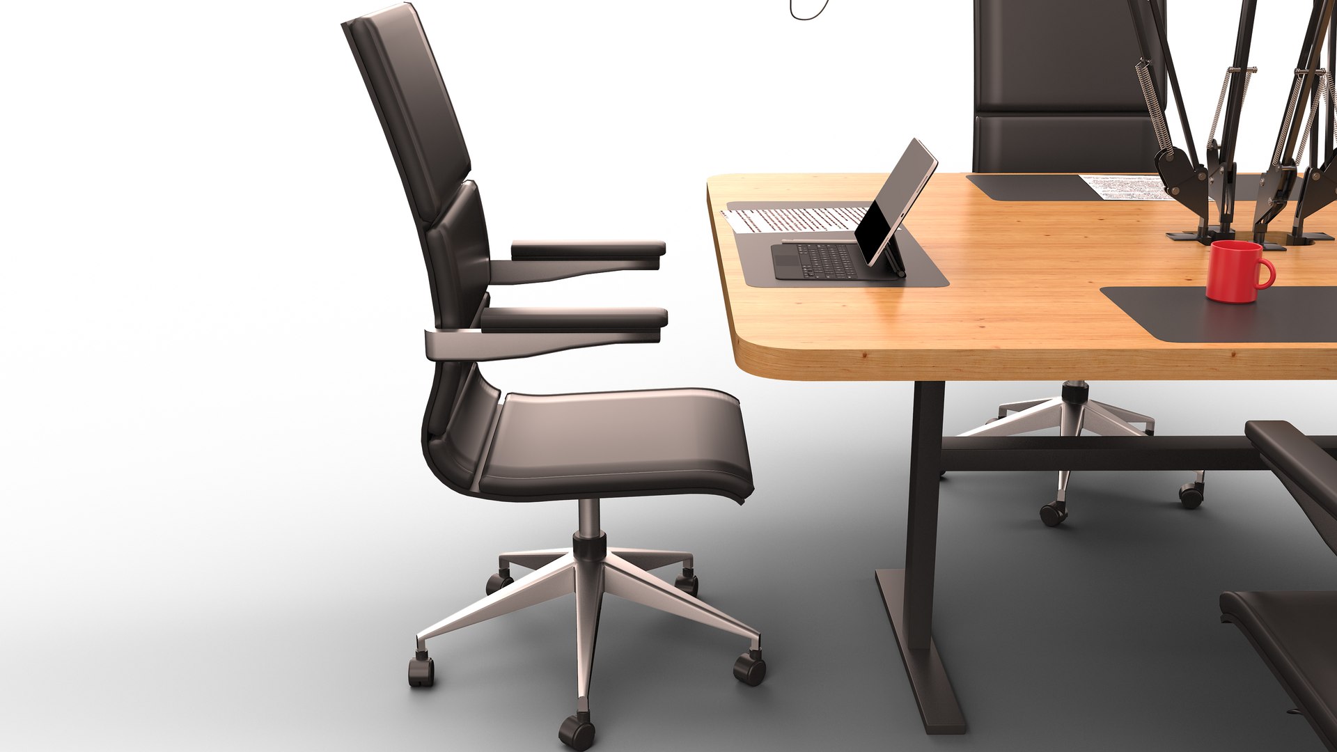 3D Podcast Desk - TurboSquid 2117893