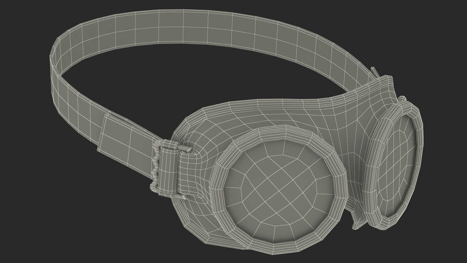 3D Protection Goggles Green On Mannequin Head Model - TurboSquid 2212206