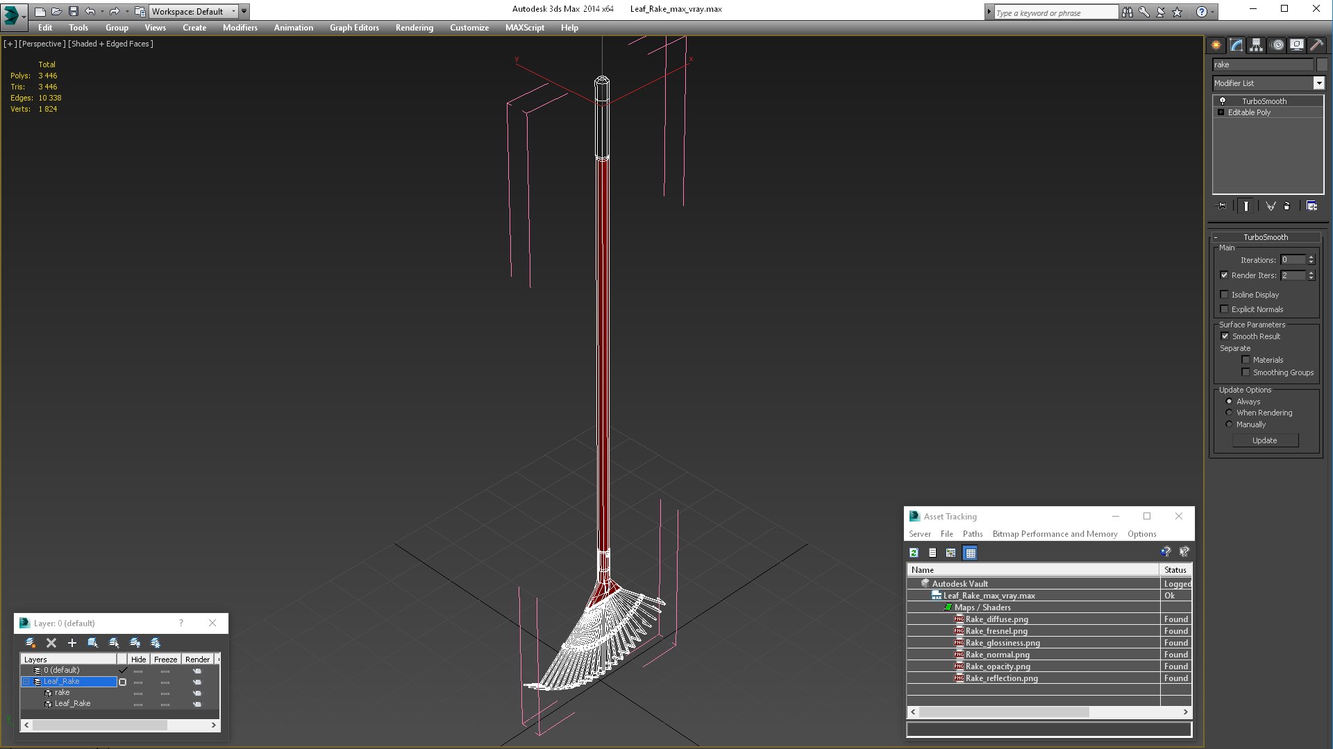 Leaf Rake 3D Model - TurboSquid 2121878