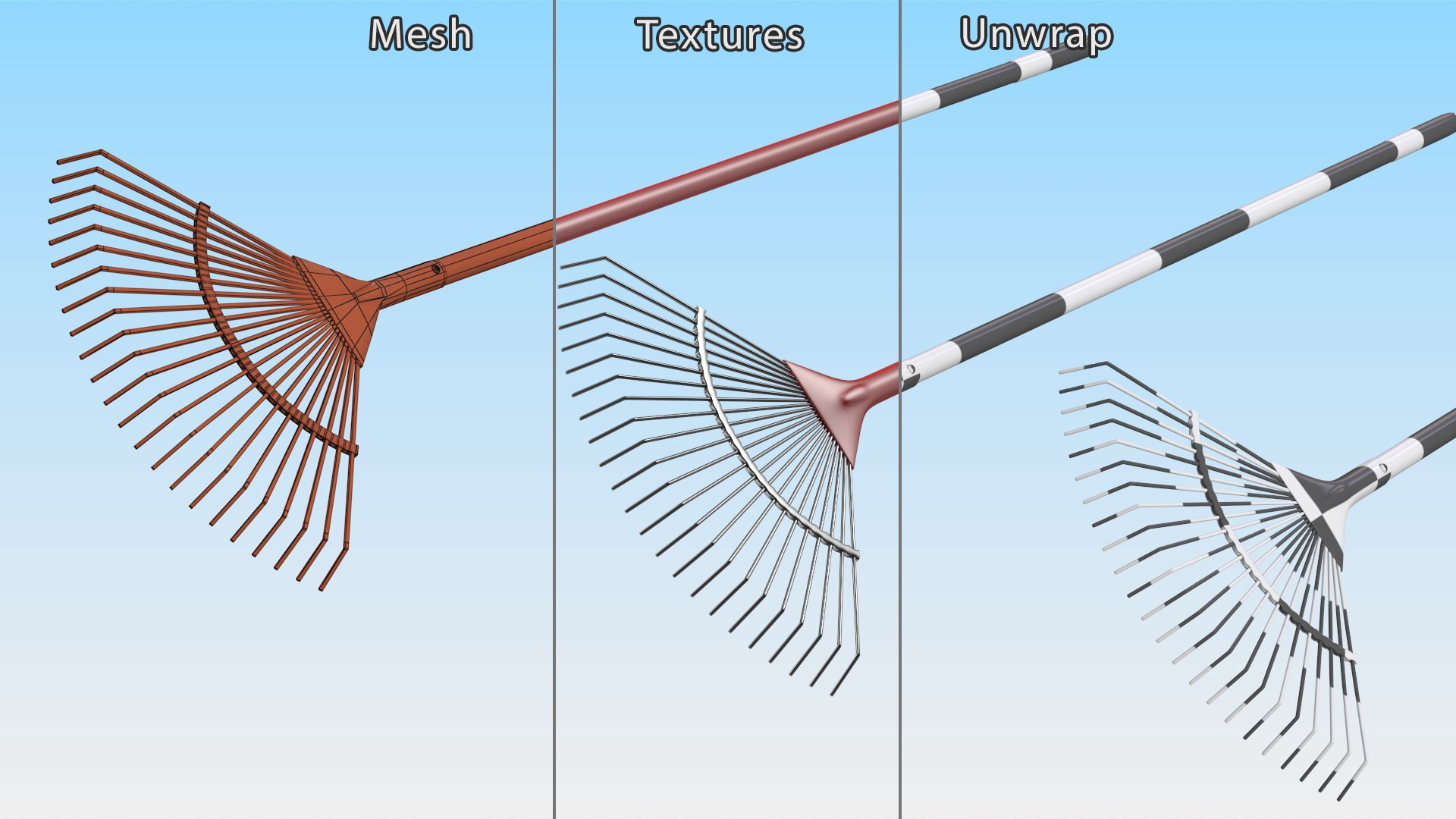 Leaf Rake 3D Model - TurboSquid 2121878
