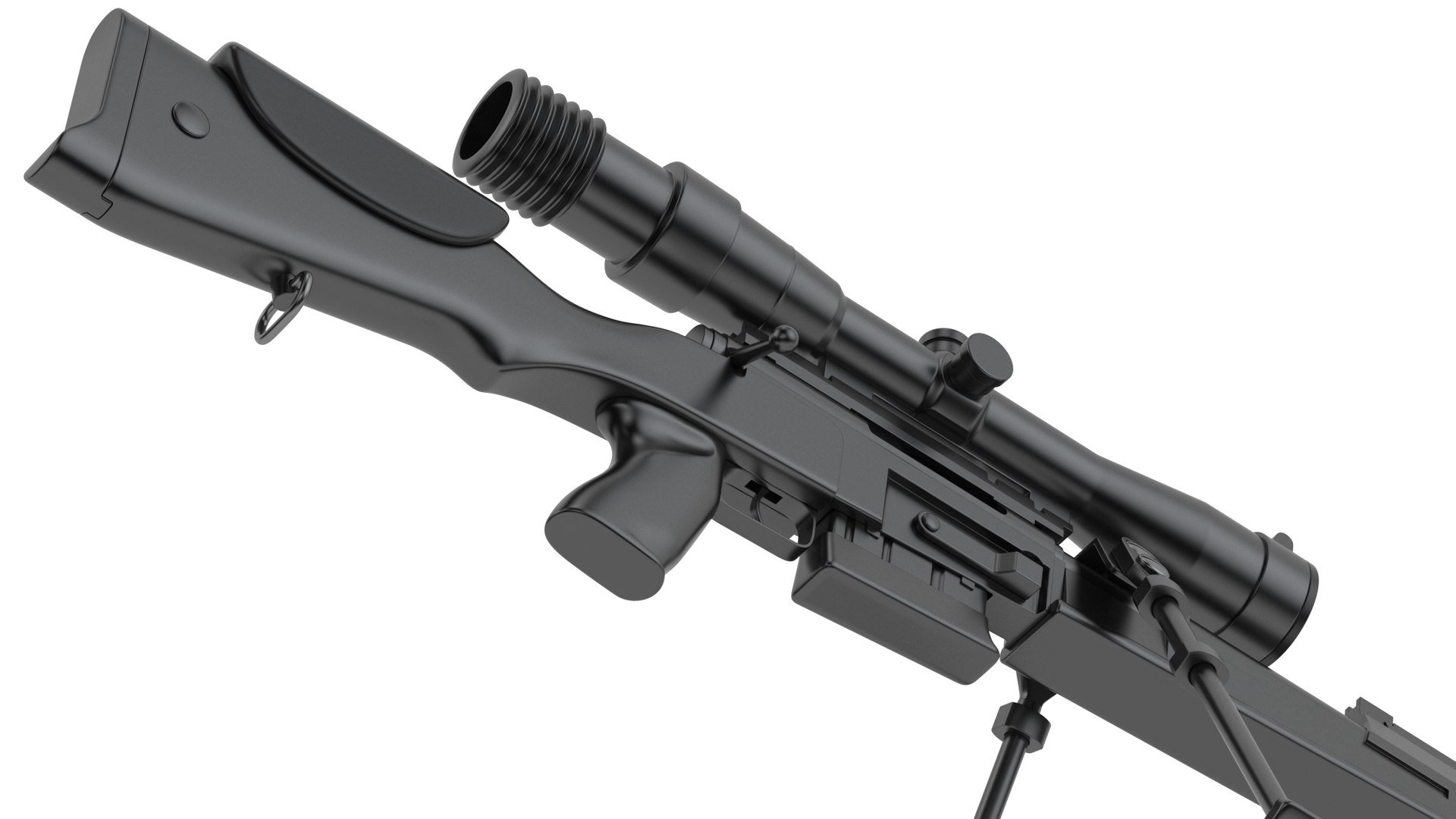 FR F2 Sniper Rifle Model - TurboSquid 1873674