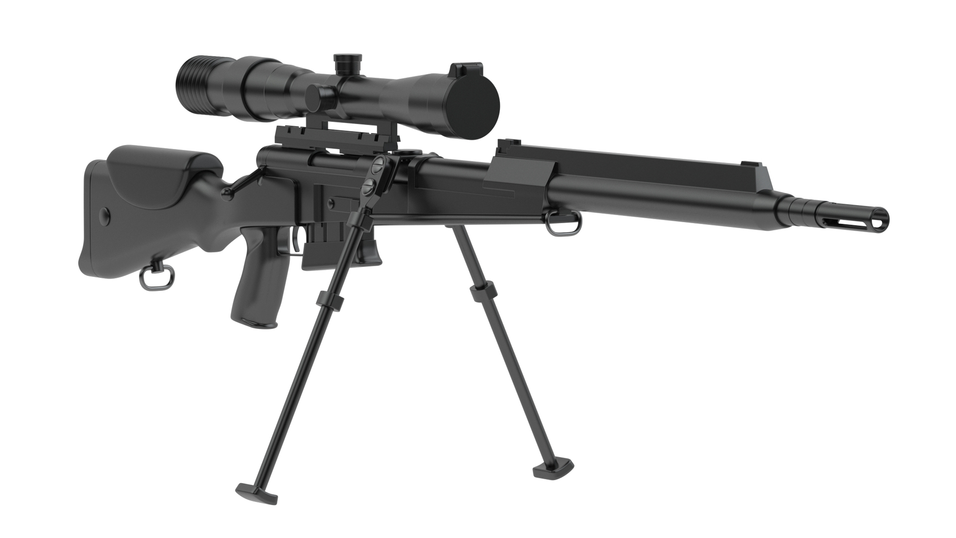 FR F2 sniper rifle3Dモデル - TurboSquid 1873674