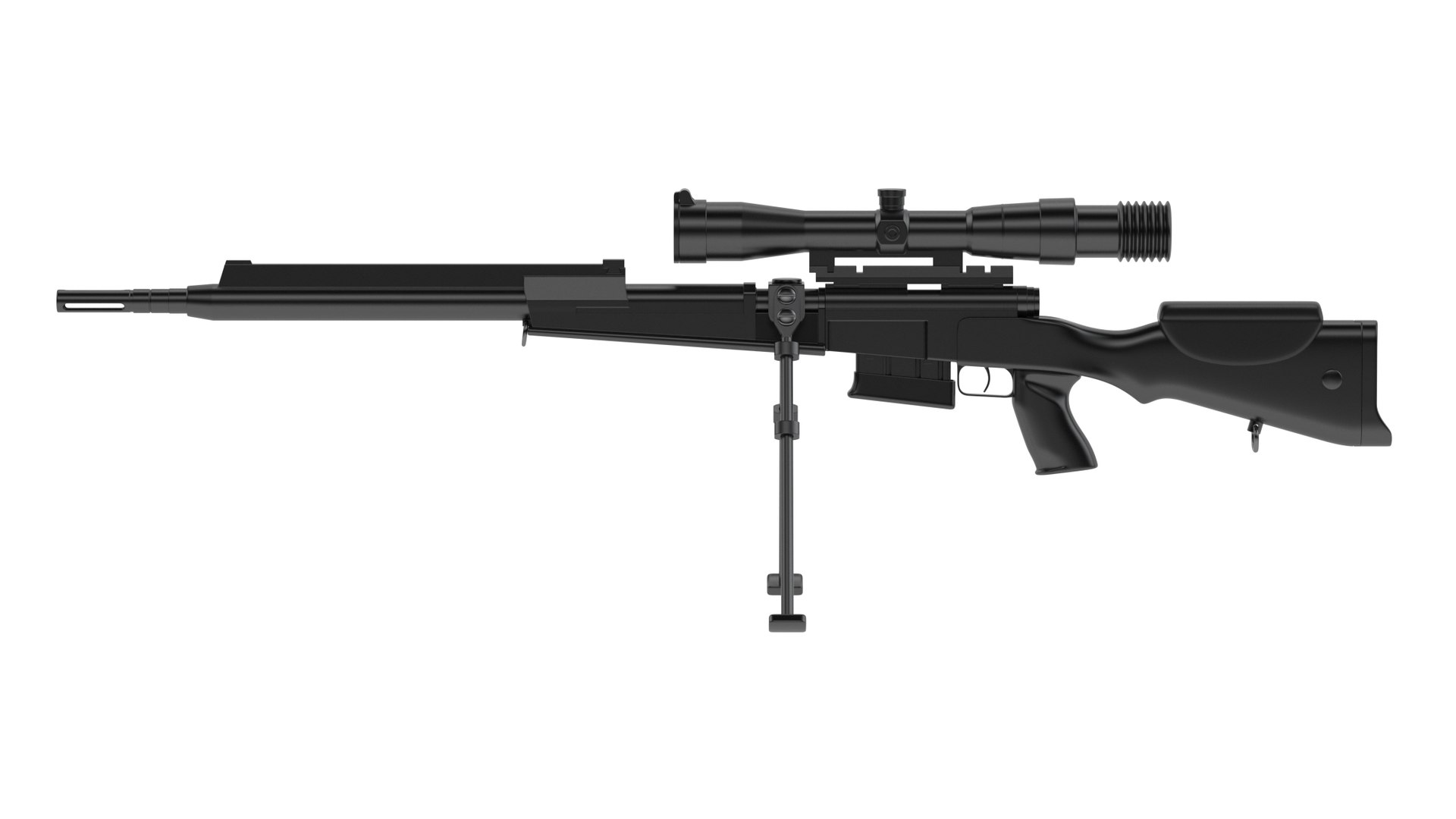 FR F2 Sniper Rifle Model - TurboSquid 1873674