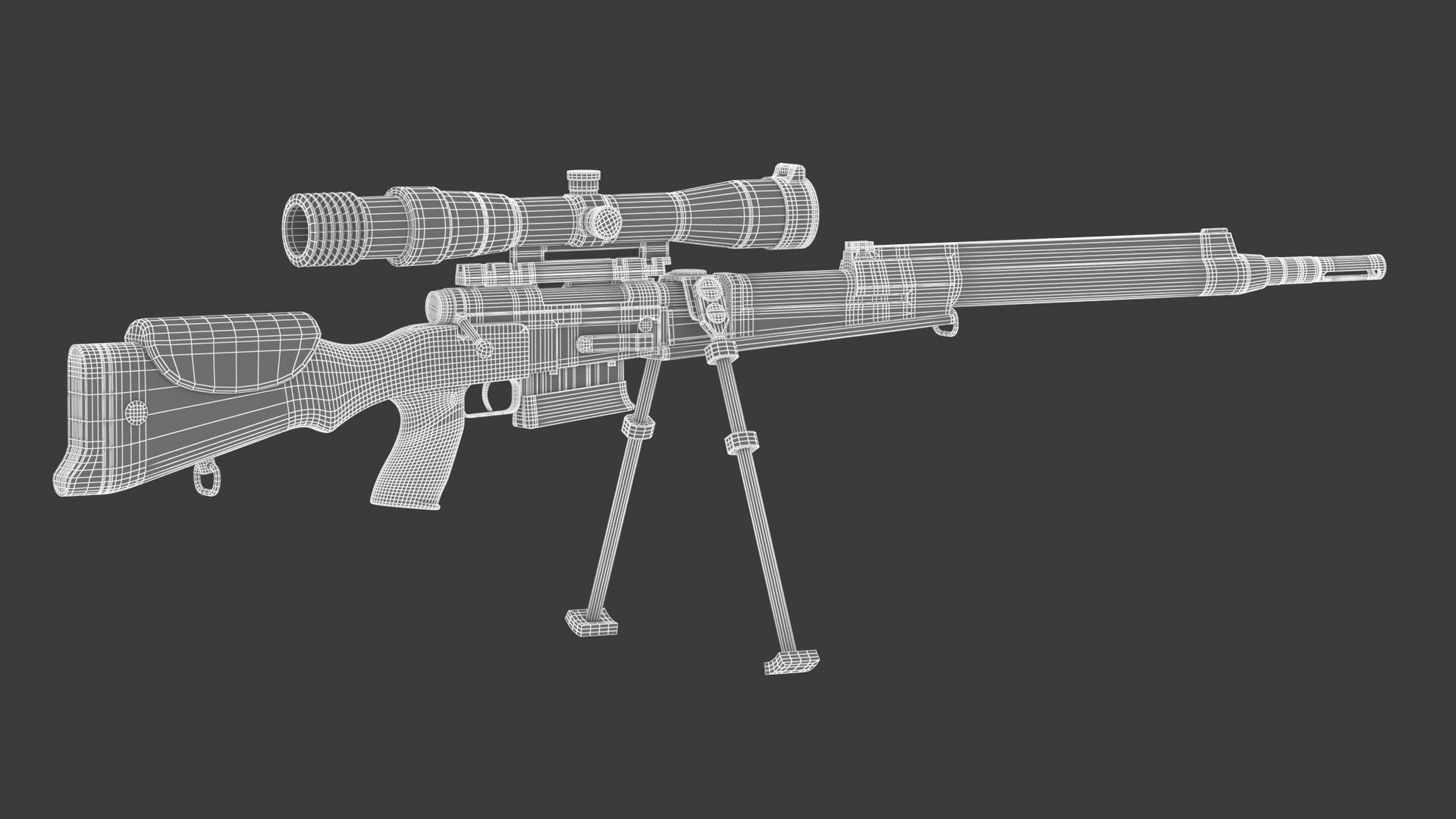 FR F2 Sniper Rifle Model - TurboSquid 1873674