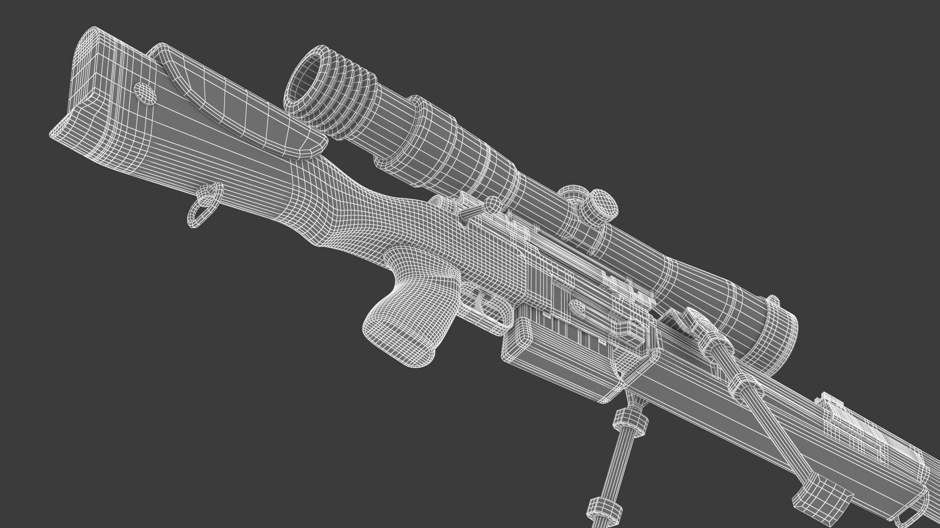FR F2 Sniper Rifle Model - TurboSquid 1873674