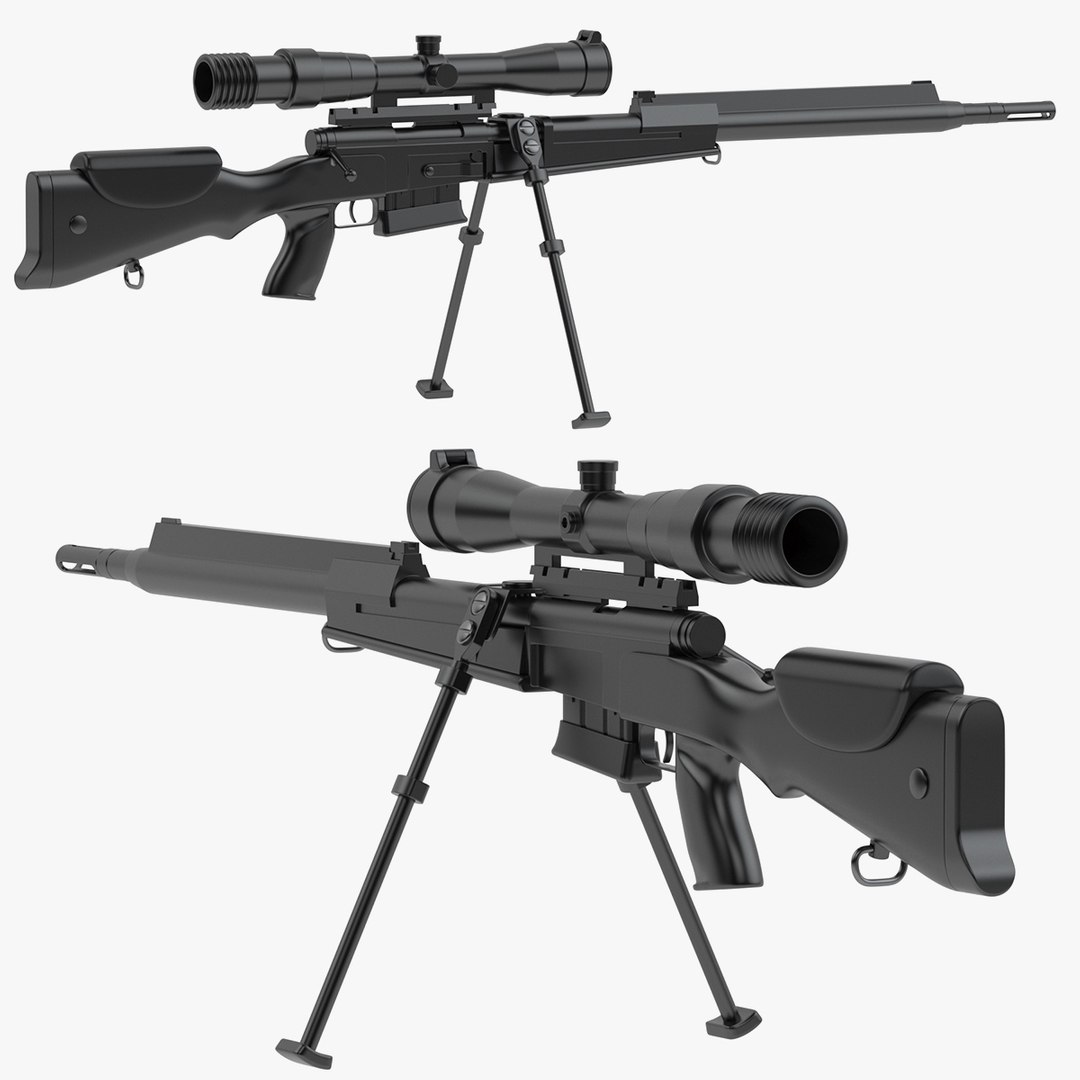 FR F2 sniper rifle model - TurboSquid 1873674