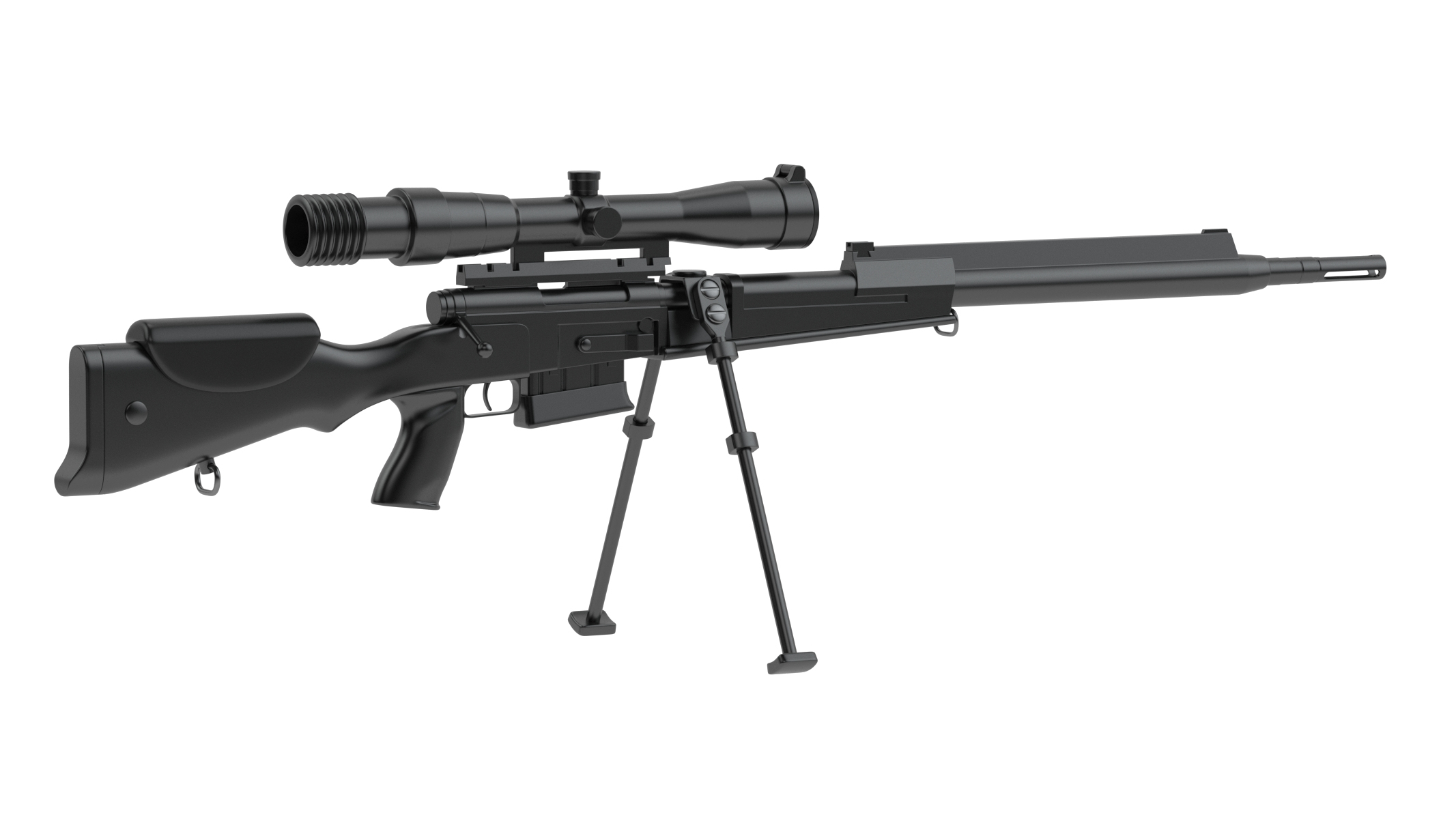 FR F2 sniper rifle model - TurboSquid 1873674