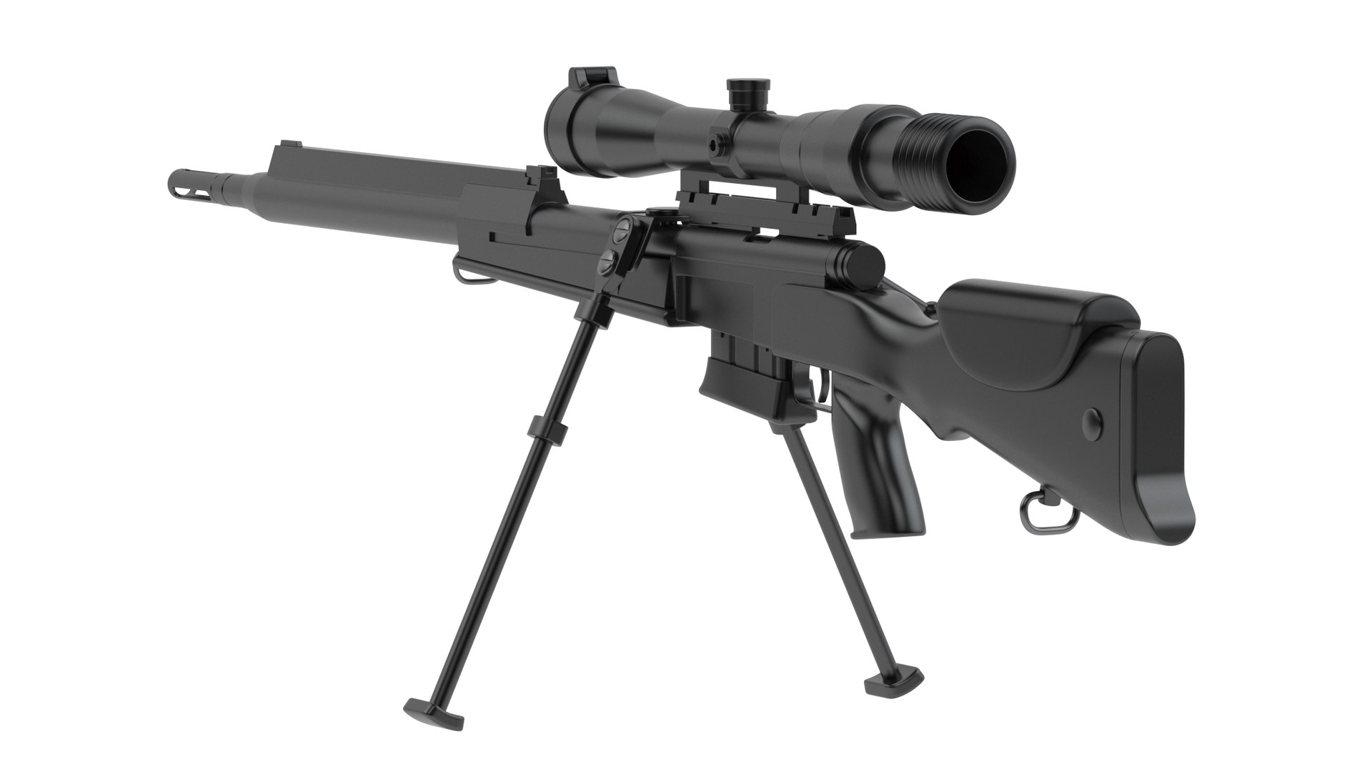 FR F2 Sniper Rifle Model - TurboSquid 1873674