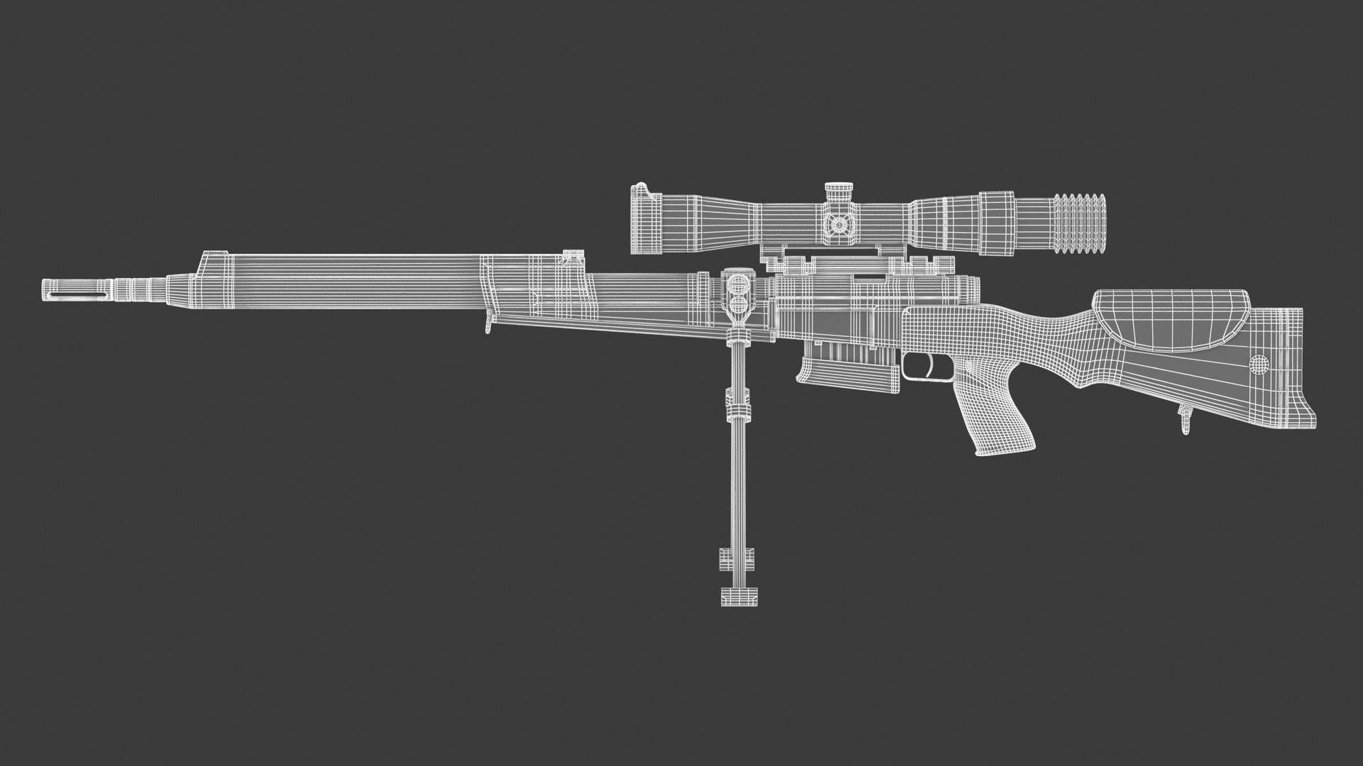 FR F2 Sniper Rifle Model - TurboSquid 1873674