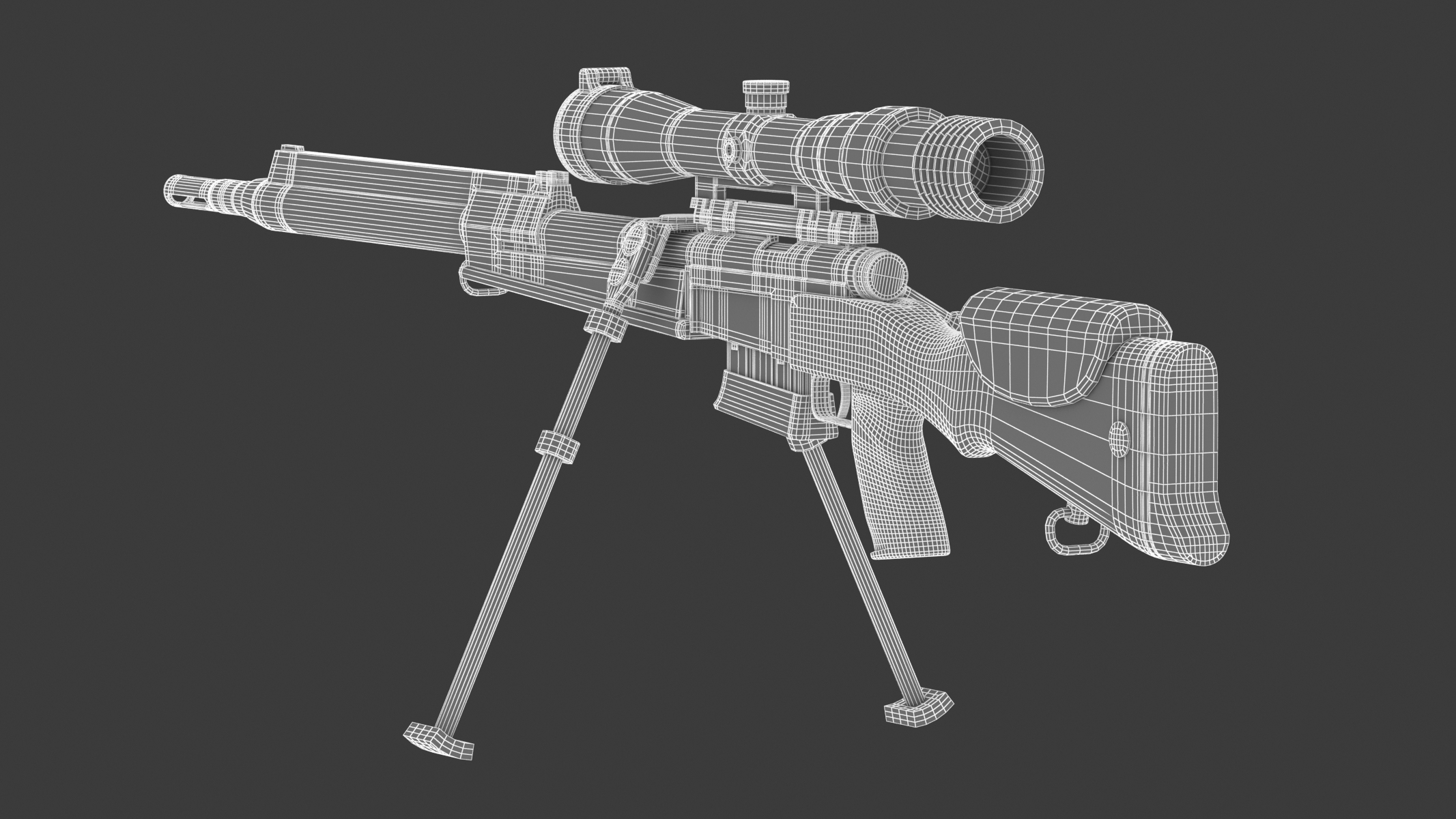 FR F2 sniper rifle model - TurboSquid 1873674